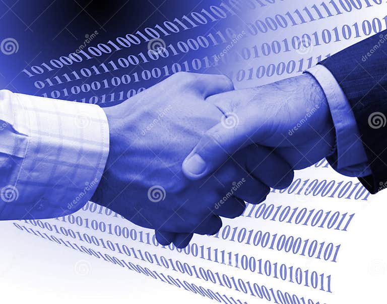 Technology deal stock image. Image of final, code, cooperation - 3799549