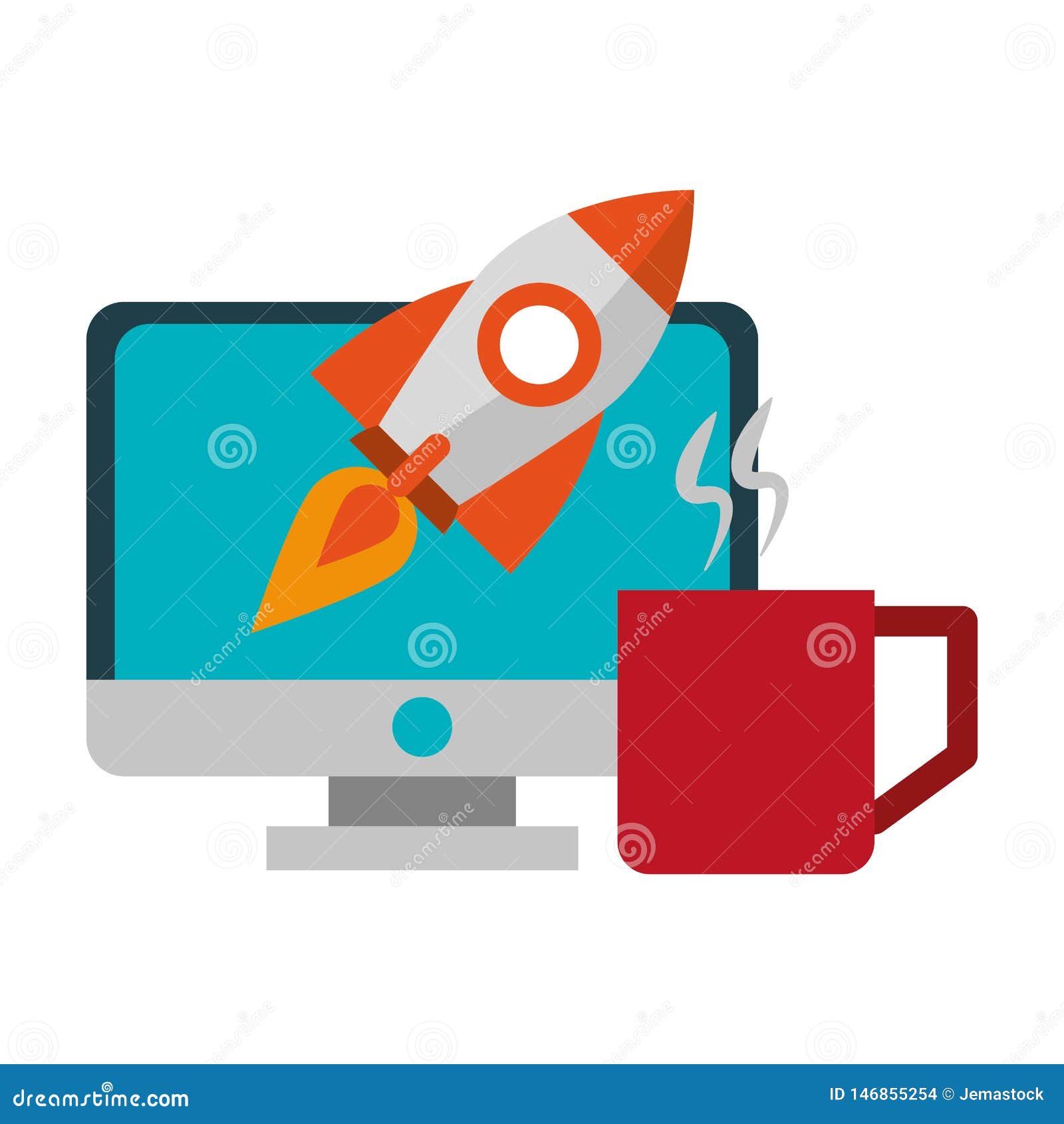 Technology device cartoon stock vector. Illustration of cyber - 146855254