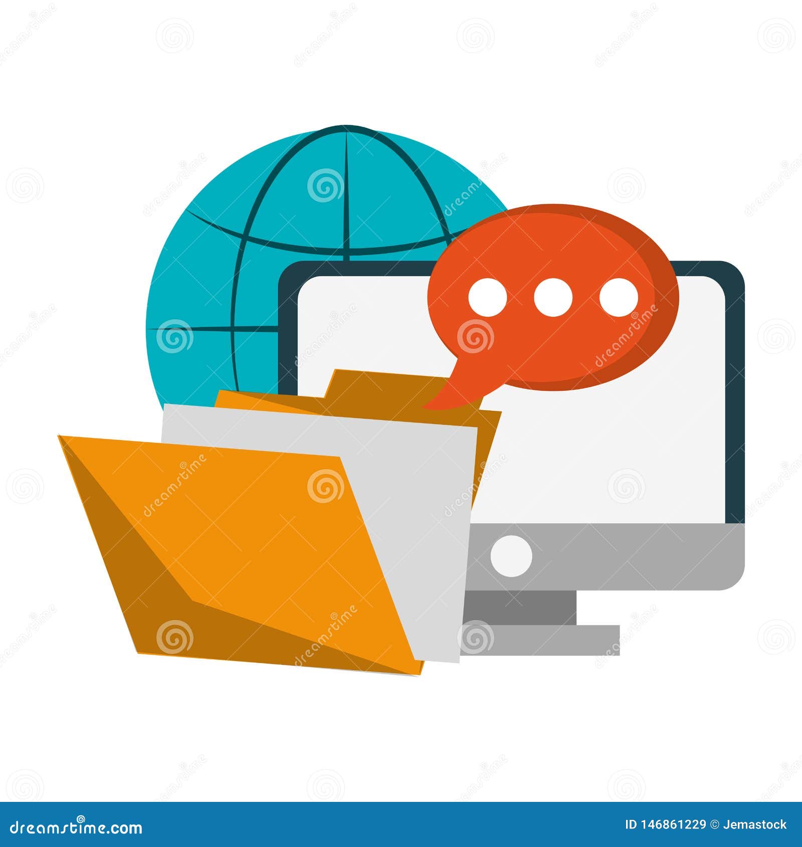 Technology device cartoon stock vector. Illustration of cartoon - 146861229