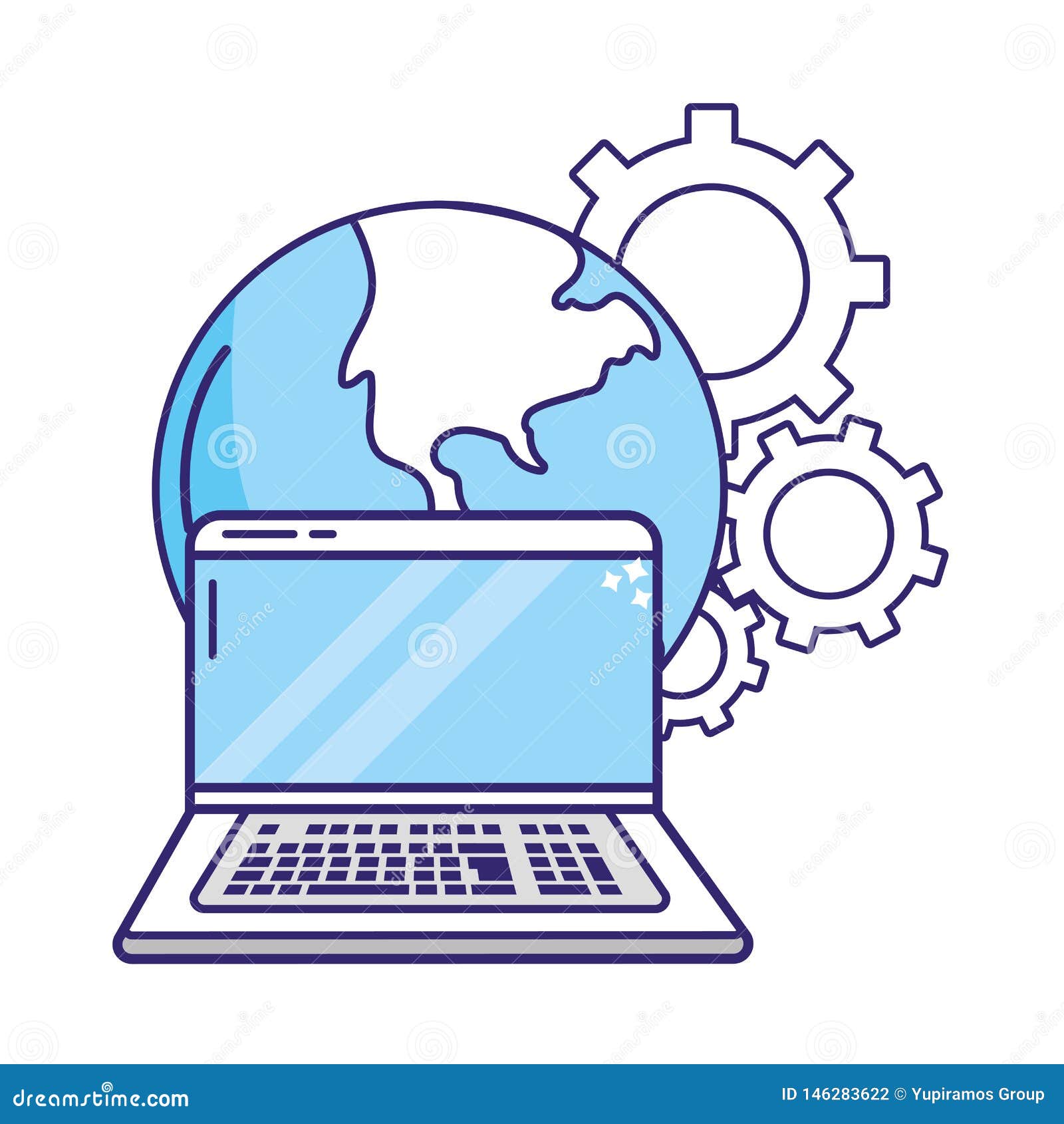 Technology device cartoon stock vector. Illustration of design - 146283622