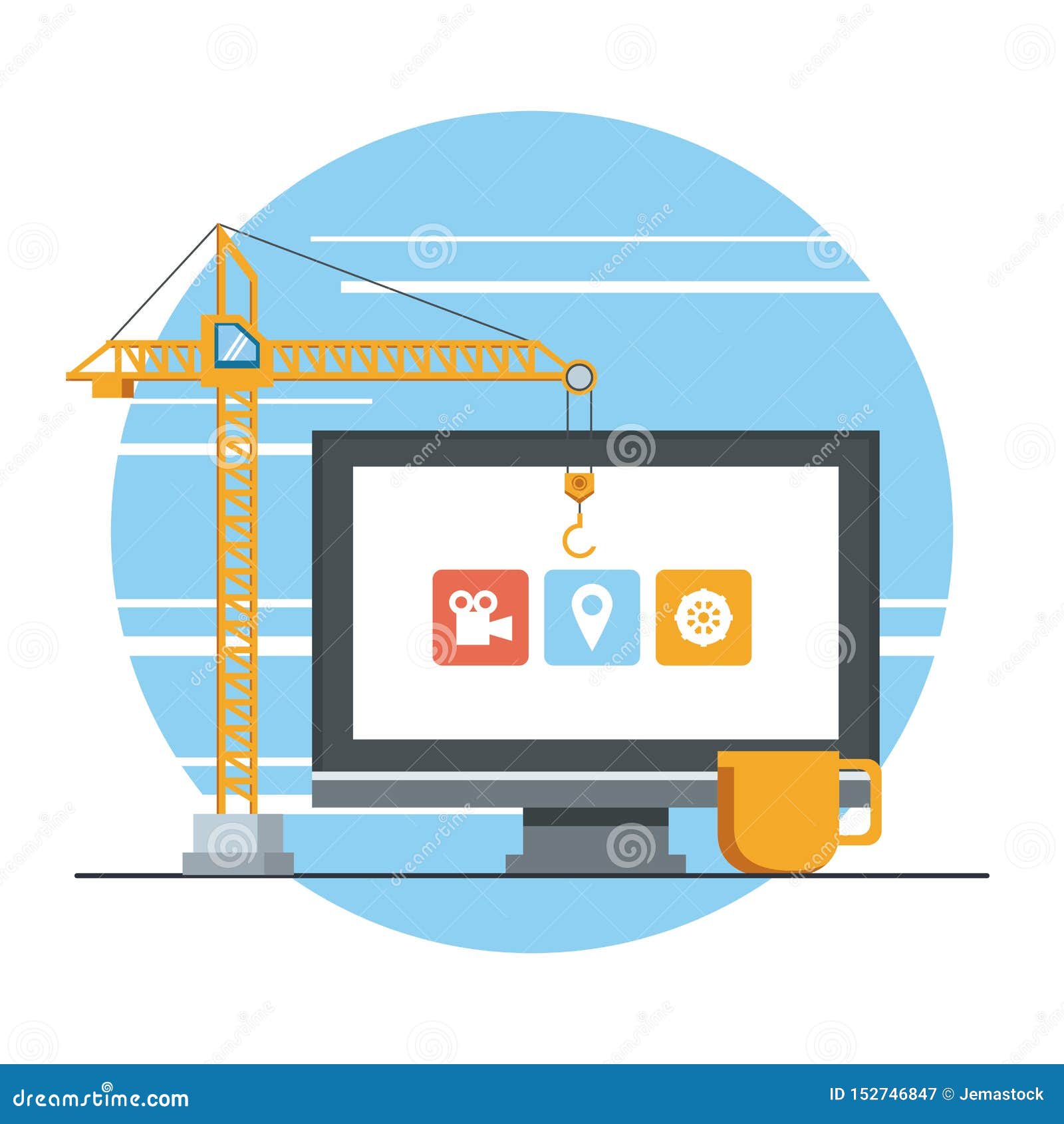 Technology Device Maintenance Support Concept Cartoon Stock Vector ...