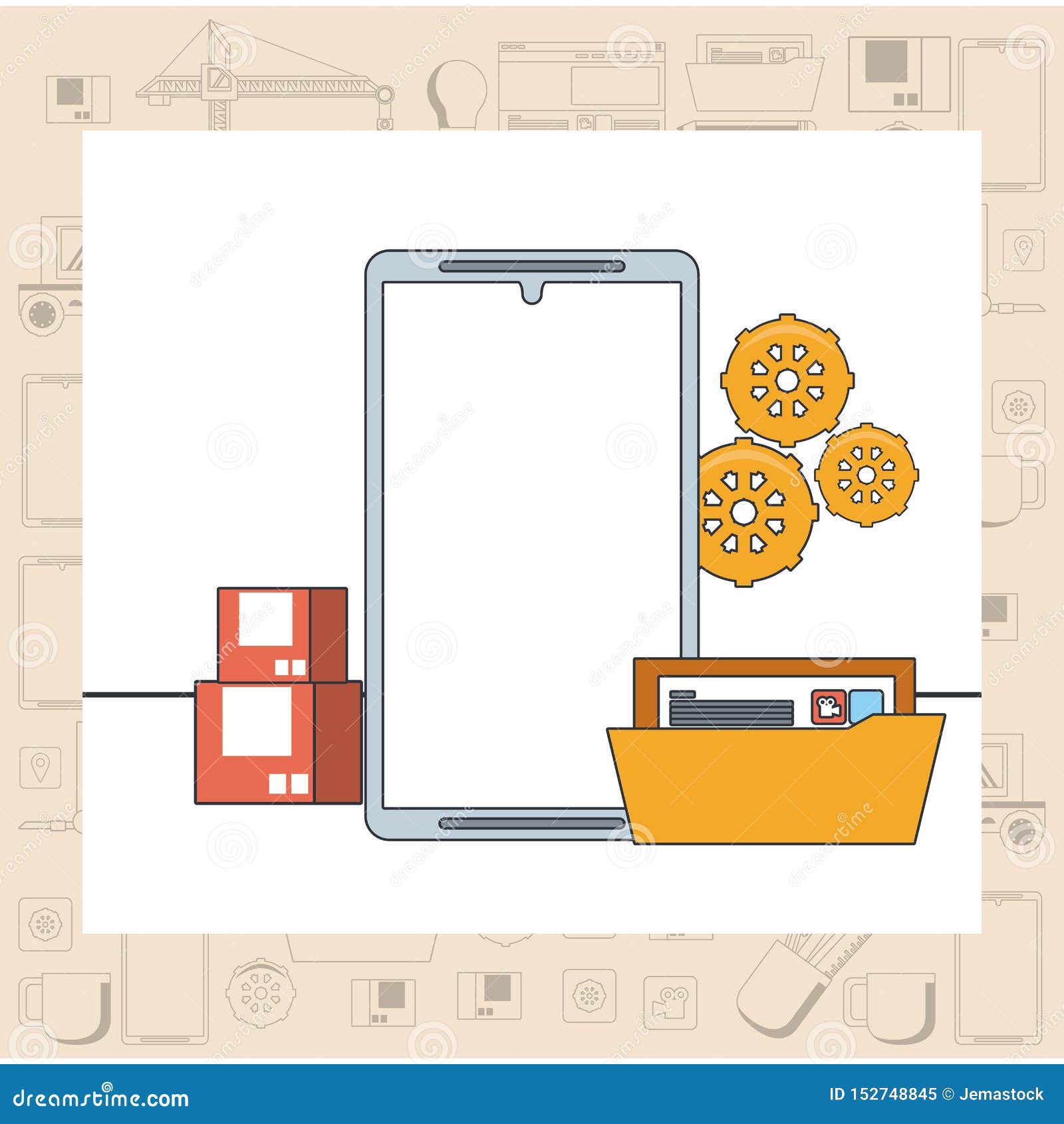 Technology Device Maintenance Support Concept Cartoon Stock Vector ...