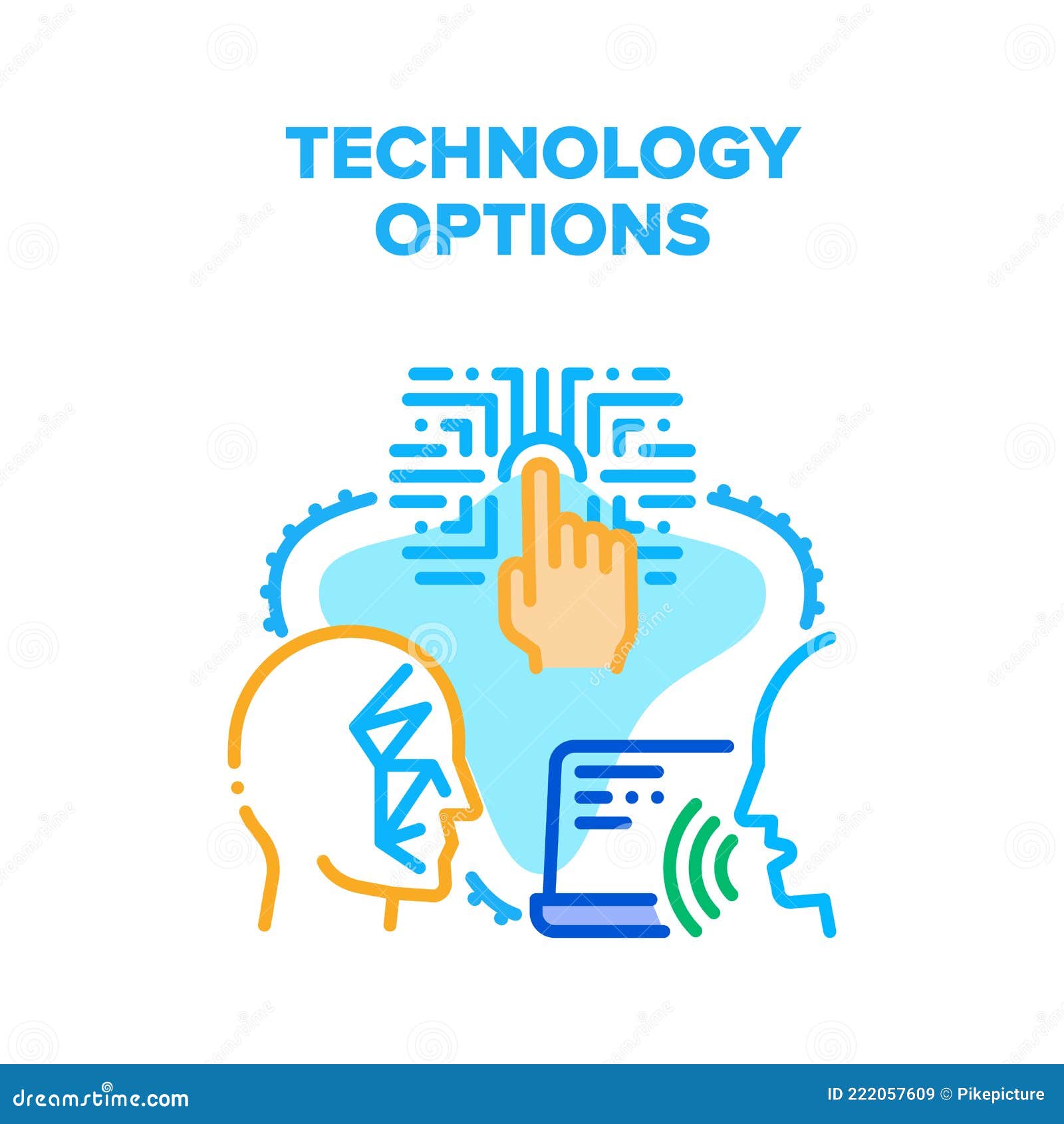 Technology Device Options Vector Concept Color Stock Vector ...