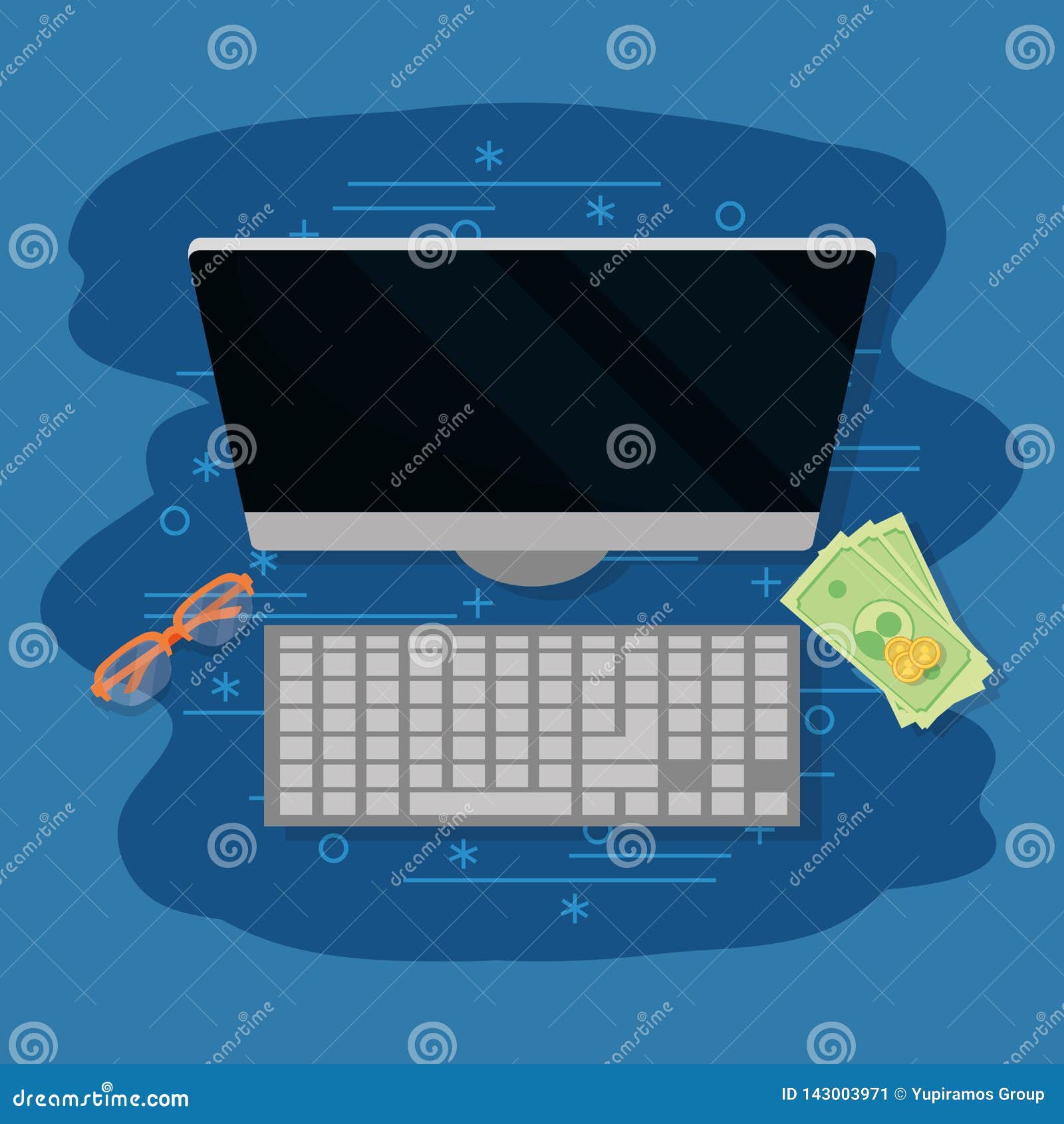 Technology device cartoon stock vector. Illustration of data - 143003971