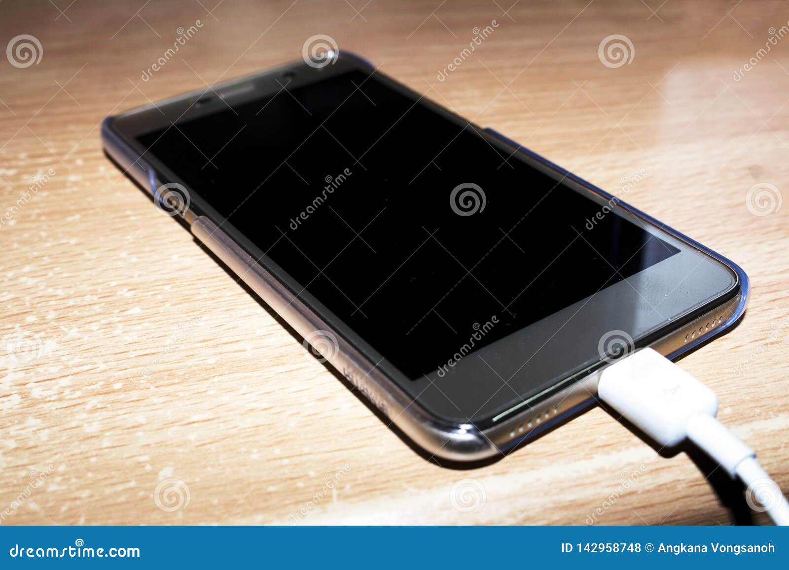 Smartphone Power Charger Closeup Background Stock Photo - Image of cell ...