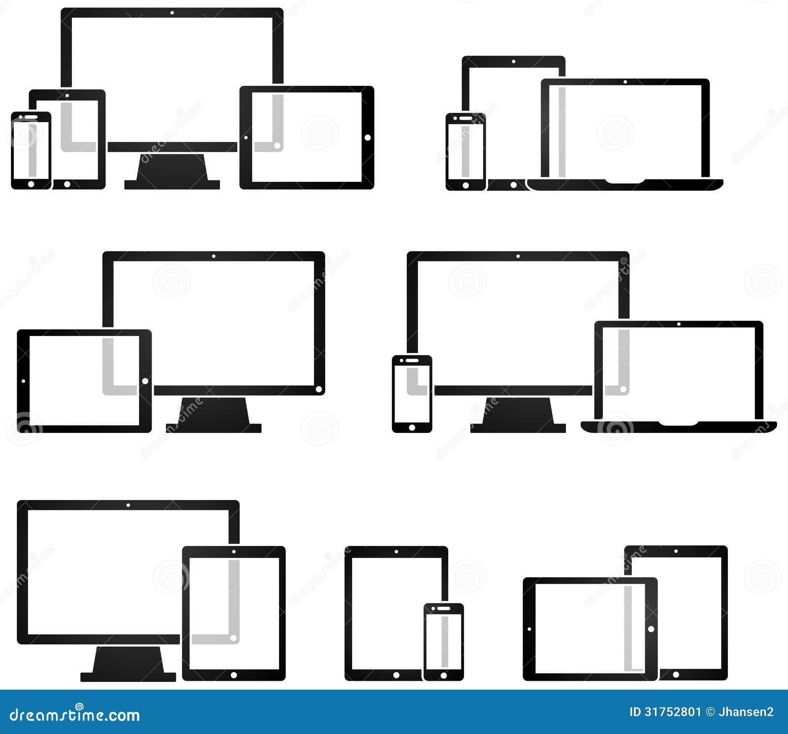 Technology Device Symobls stock vector. Illustration of computer - 31752801