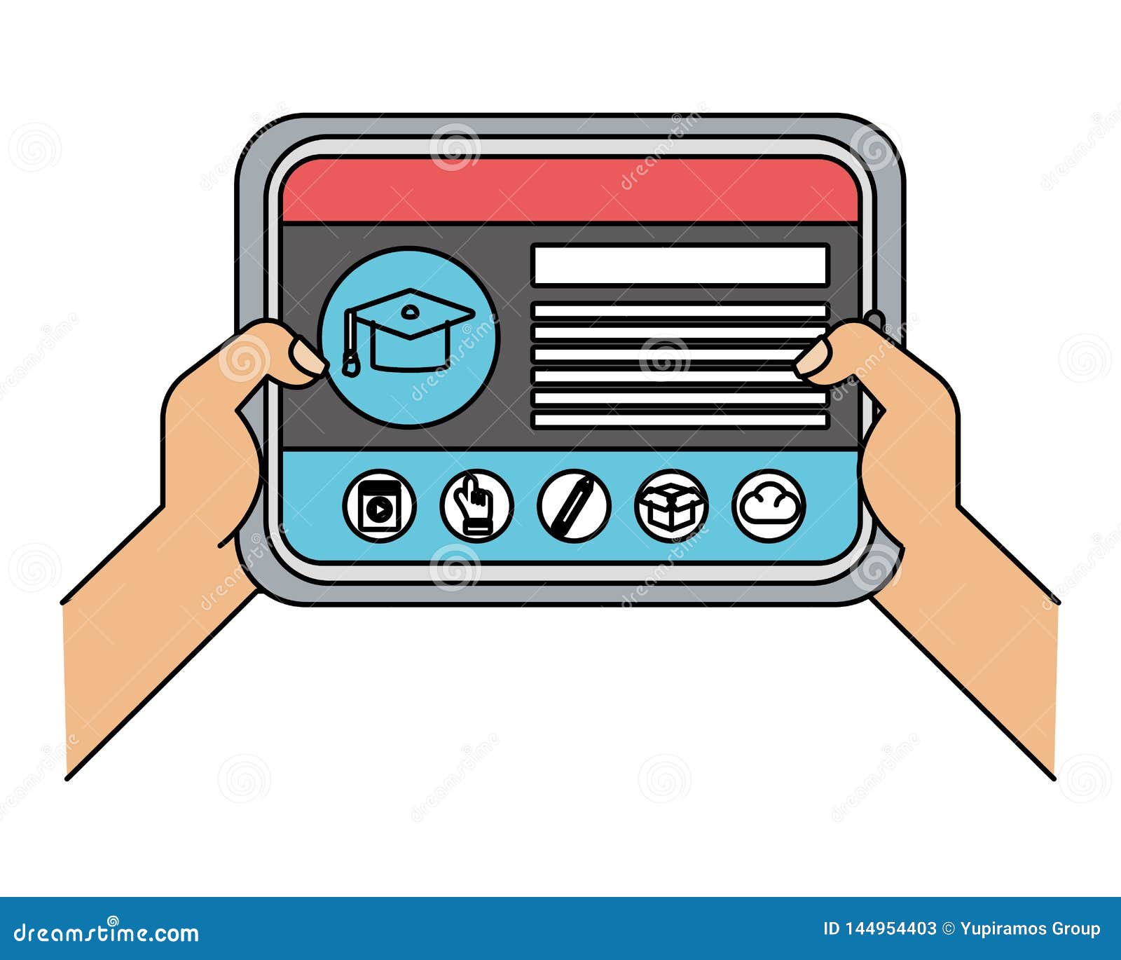Technology device cartoon stock vector. Illustration of graphic - 144954403