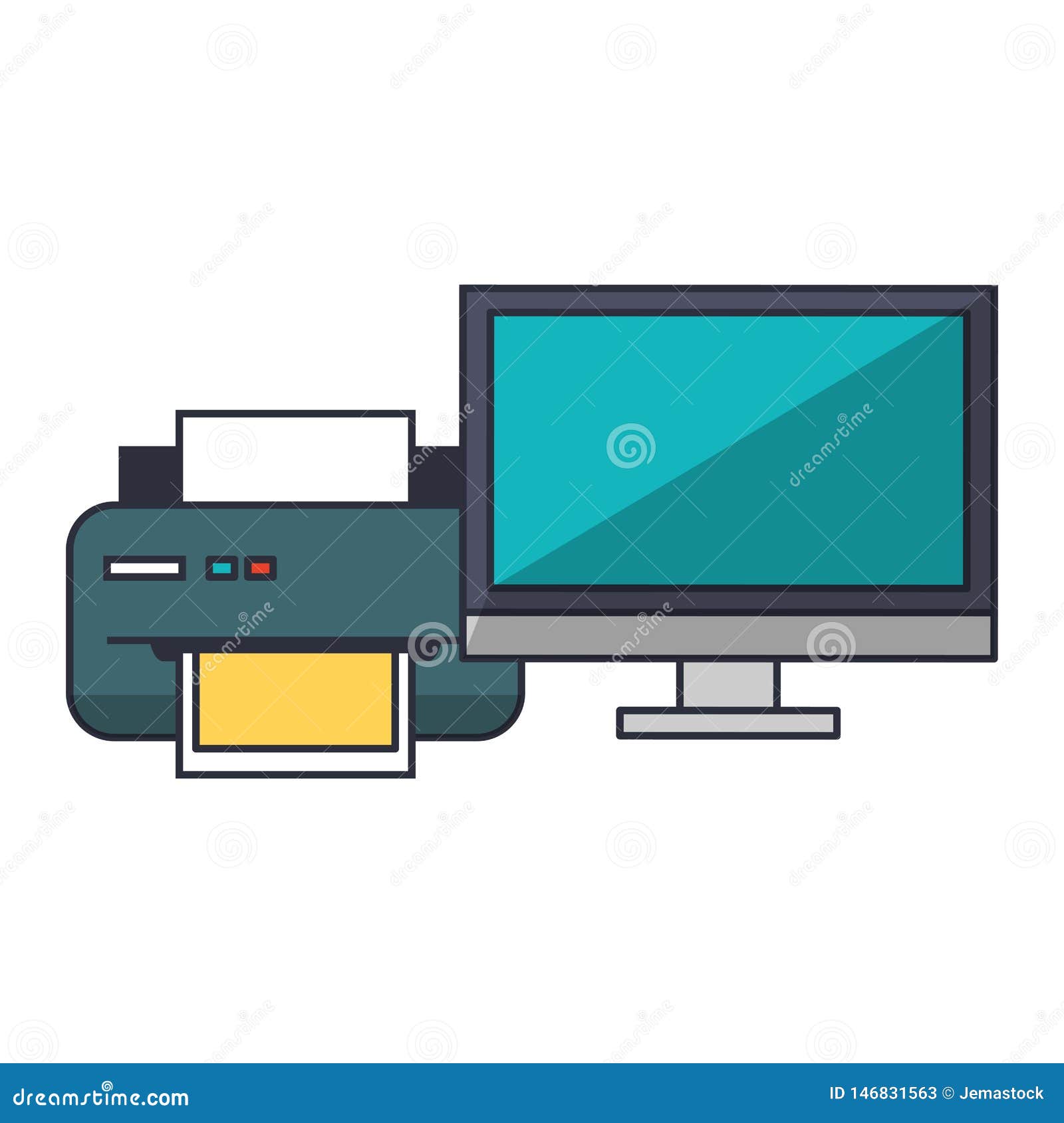 Technology devices cartoon stock vector. Illustration of data - 146831563