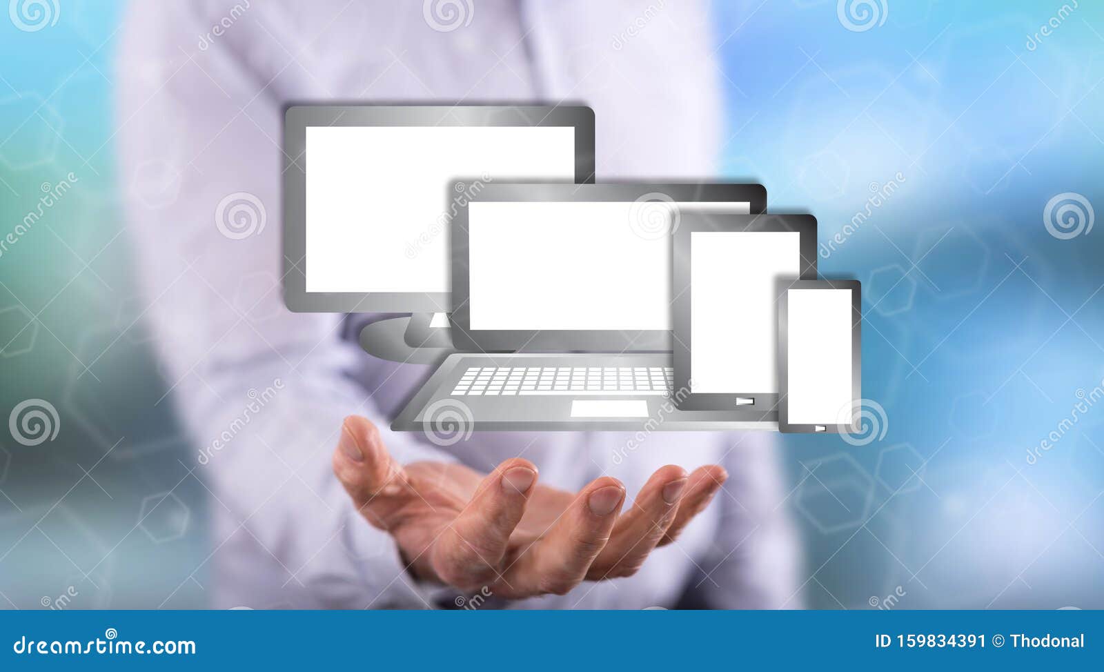 Concept Of Technology Devices Stock Image - Image of design, laptop ...