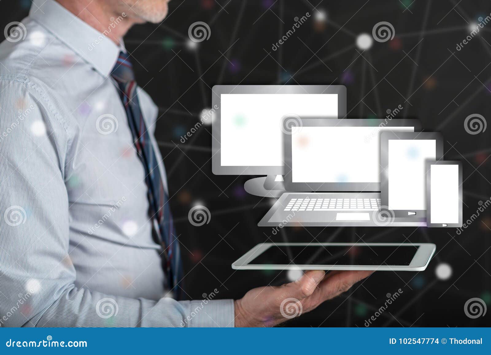 Concept of Technology Devices Stock Photo - Image of monitor ...