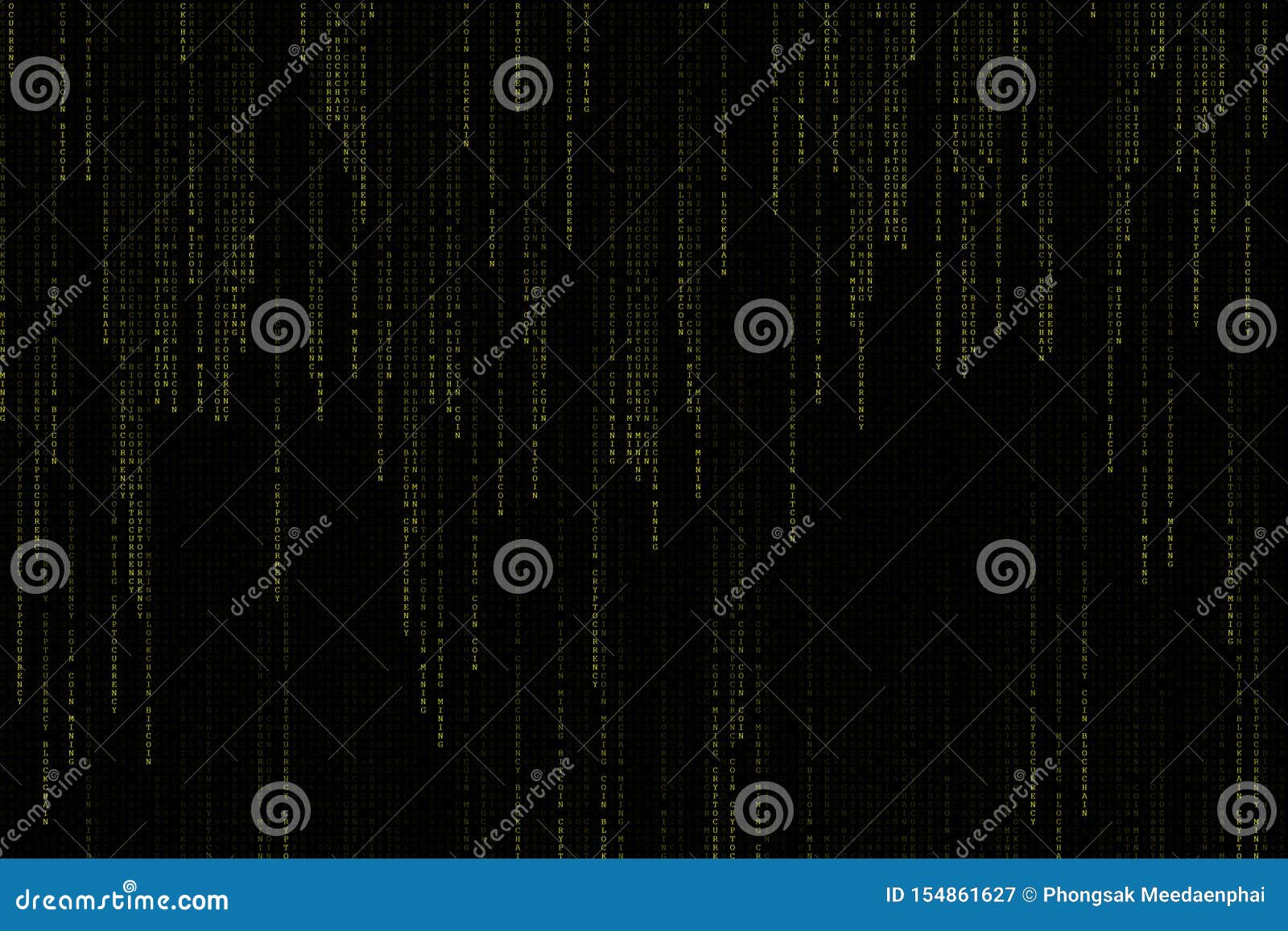 Black Matrix Of Binary Figures On White Background Royalty-Free Stock ...