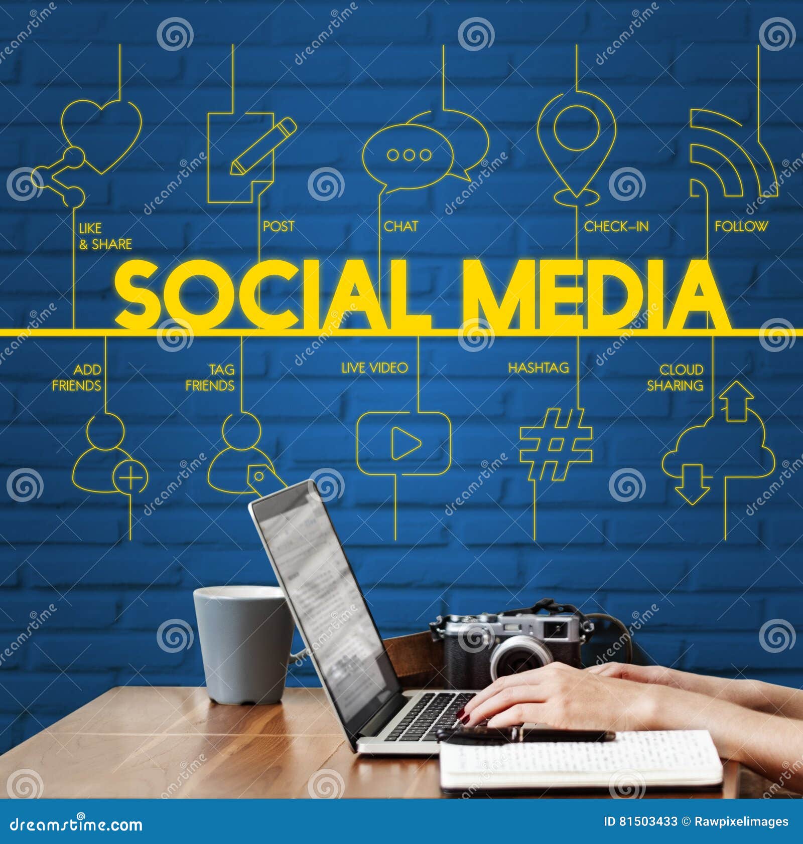 Technology Digital Communication Internet Connection Concept Stock ...