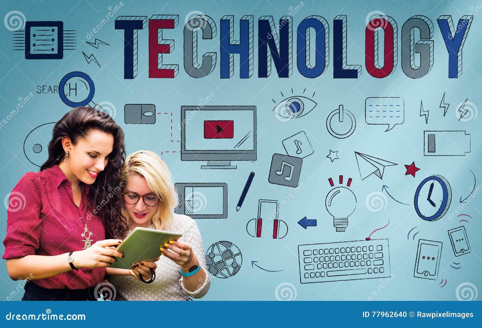 Technology Digital Communication Multimedia Device Concept Stock Photo ...