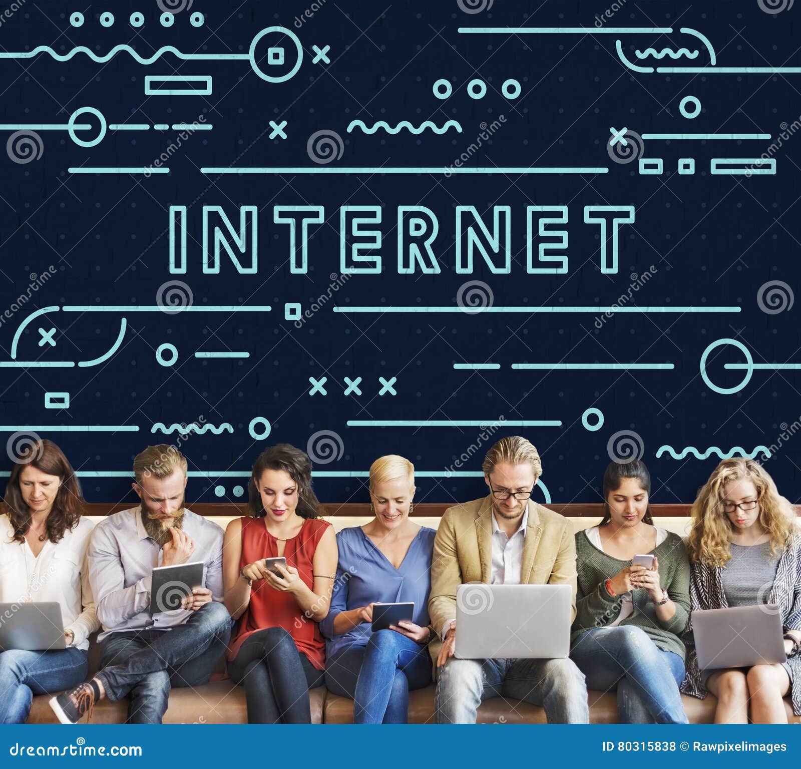 Technology Digital Connection Innovation Internet Concept Stock Photo ...