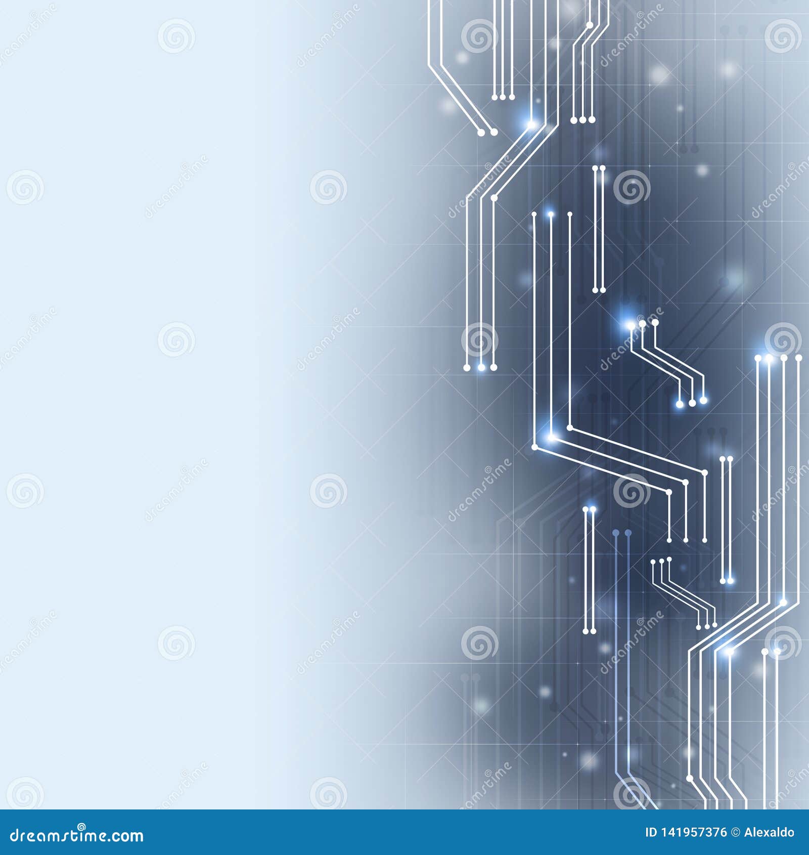 Technology Digital Connections Stock Illustration - Illustration of ...