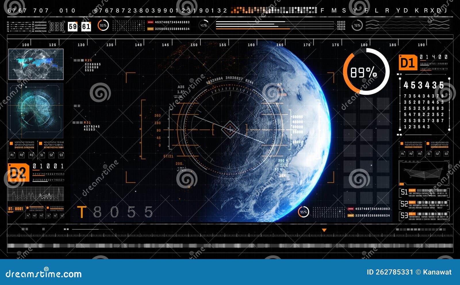 Graphic Dashboard Template For UI, UX, KIT Screens App And Panel ...