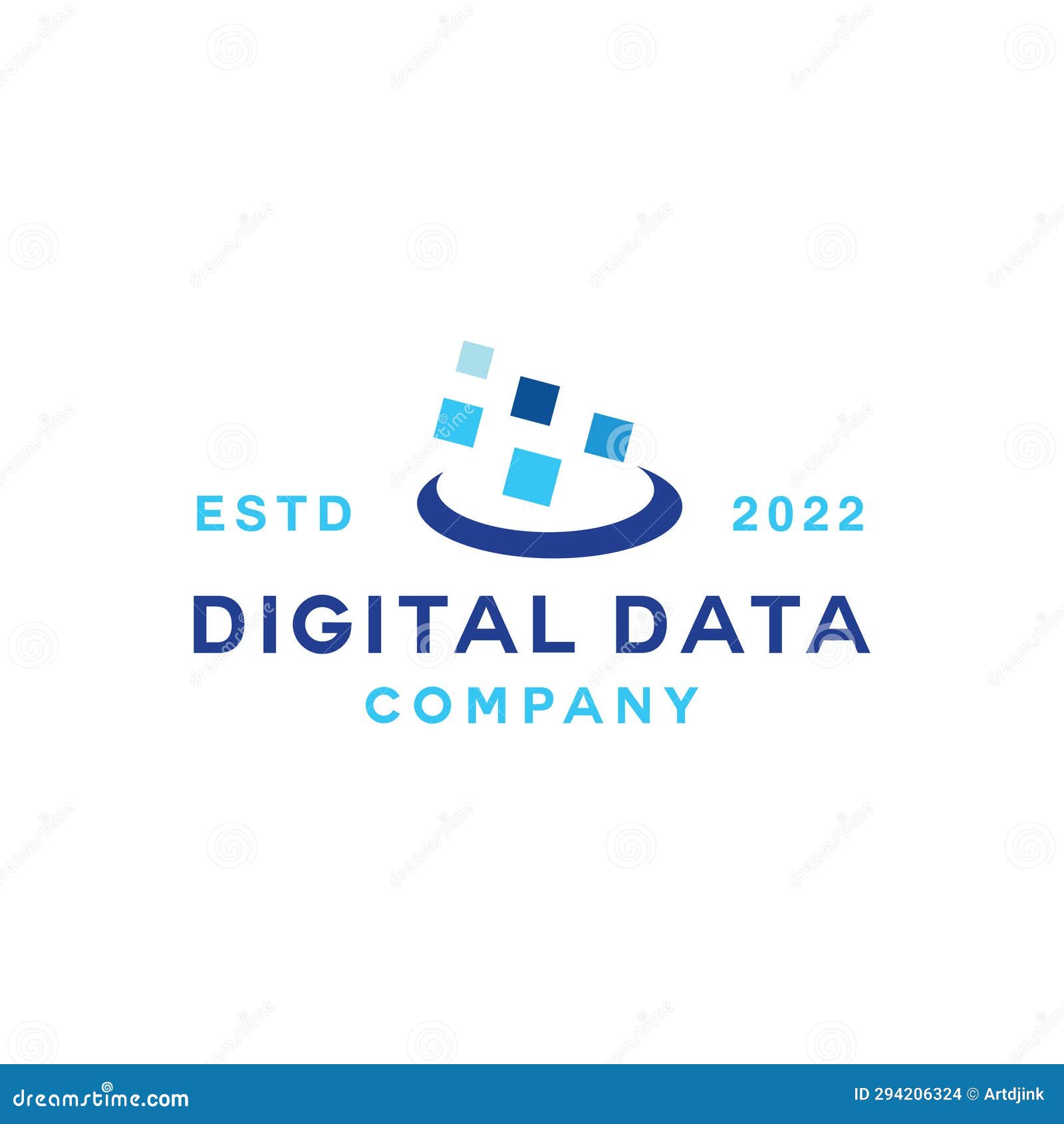 Technology Digital Data Logo Vector Design Graphic Emblem Stock Vector ...