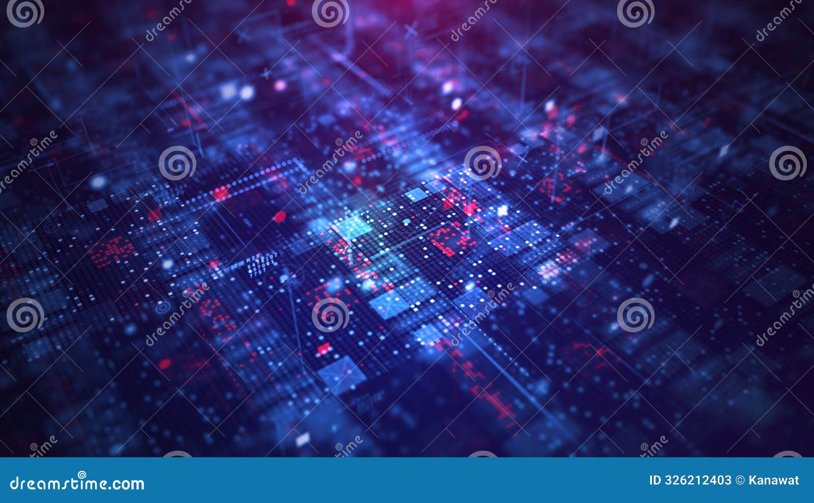 Technology Digital Data Network Background, Futuristic Digital Data ...