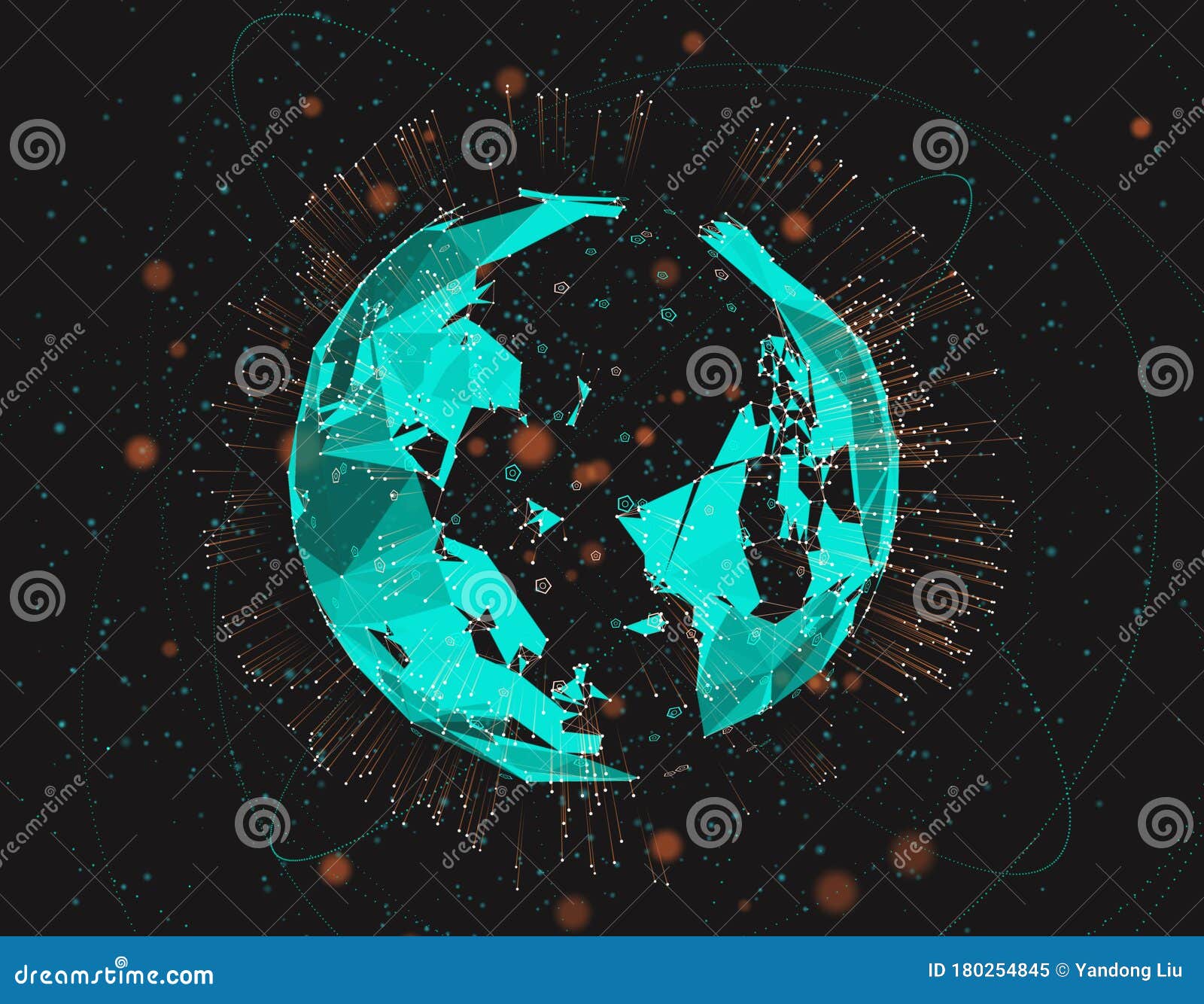 Electronic Network Global Communication, Earth Technology, Information ...