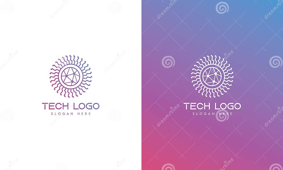 Technology Digital Logo Design Template, Electronic Logo Template ...
