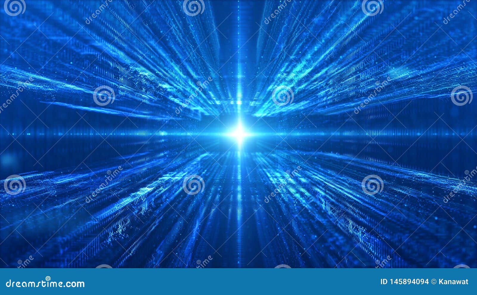 Technology Digital Matrix and Light Abstract Background Stock ...