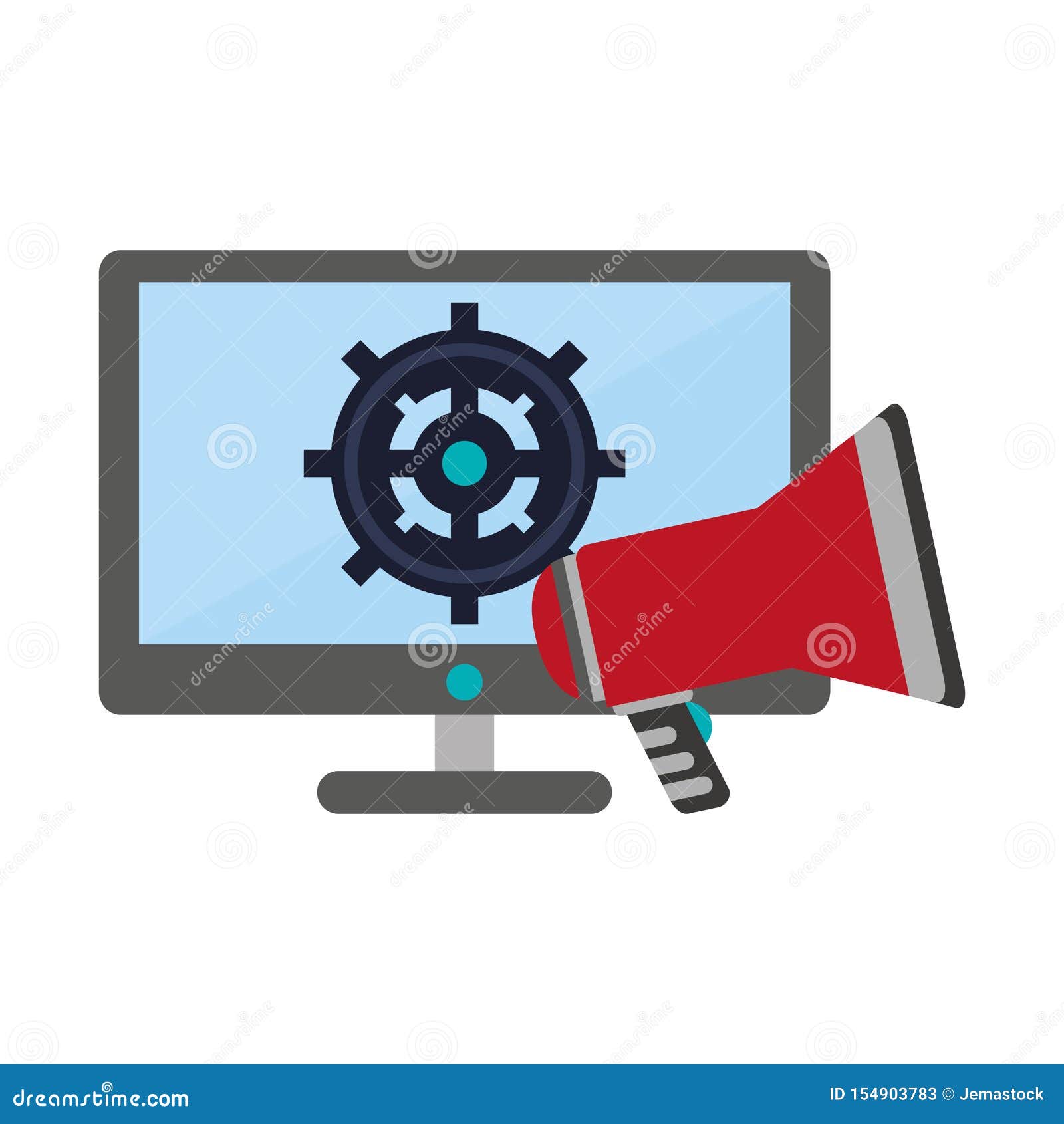 Technology Digital Modern Hardware Cartoon Stock Vector - Illustration ...