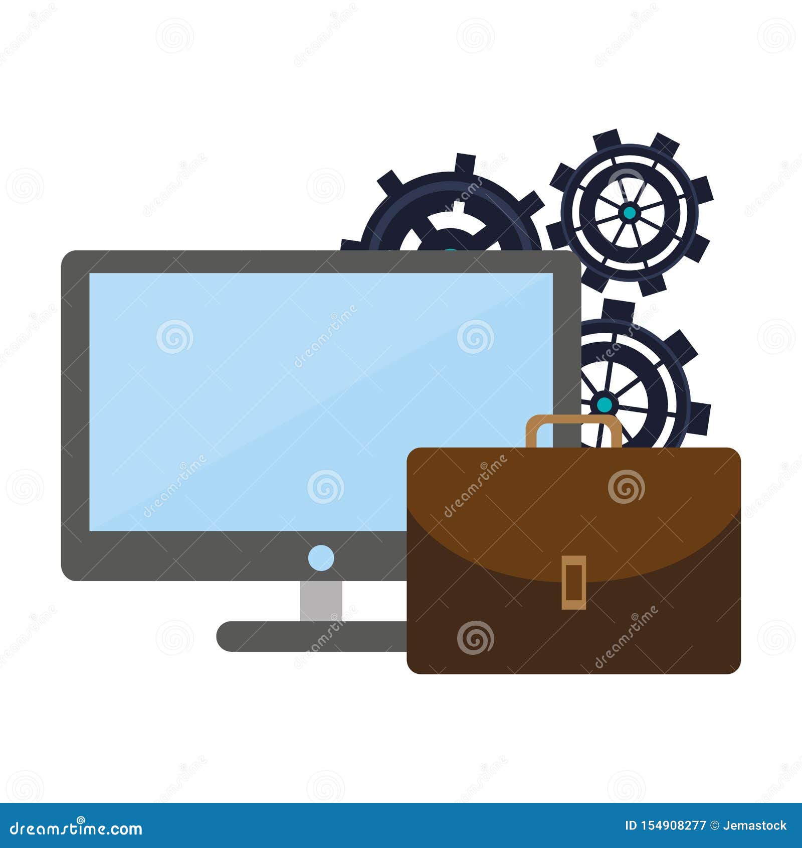Technology Digital Modern Hardware Cartoon Stock Vector - Illustration ...