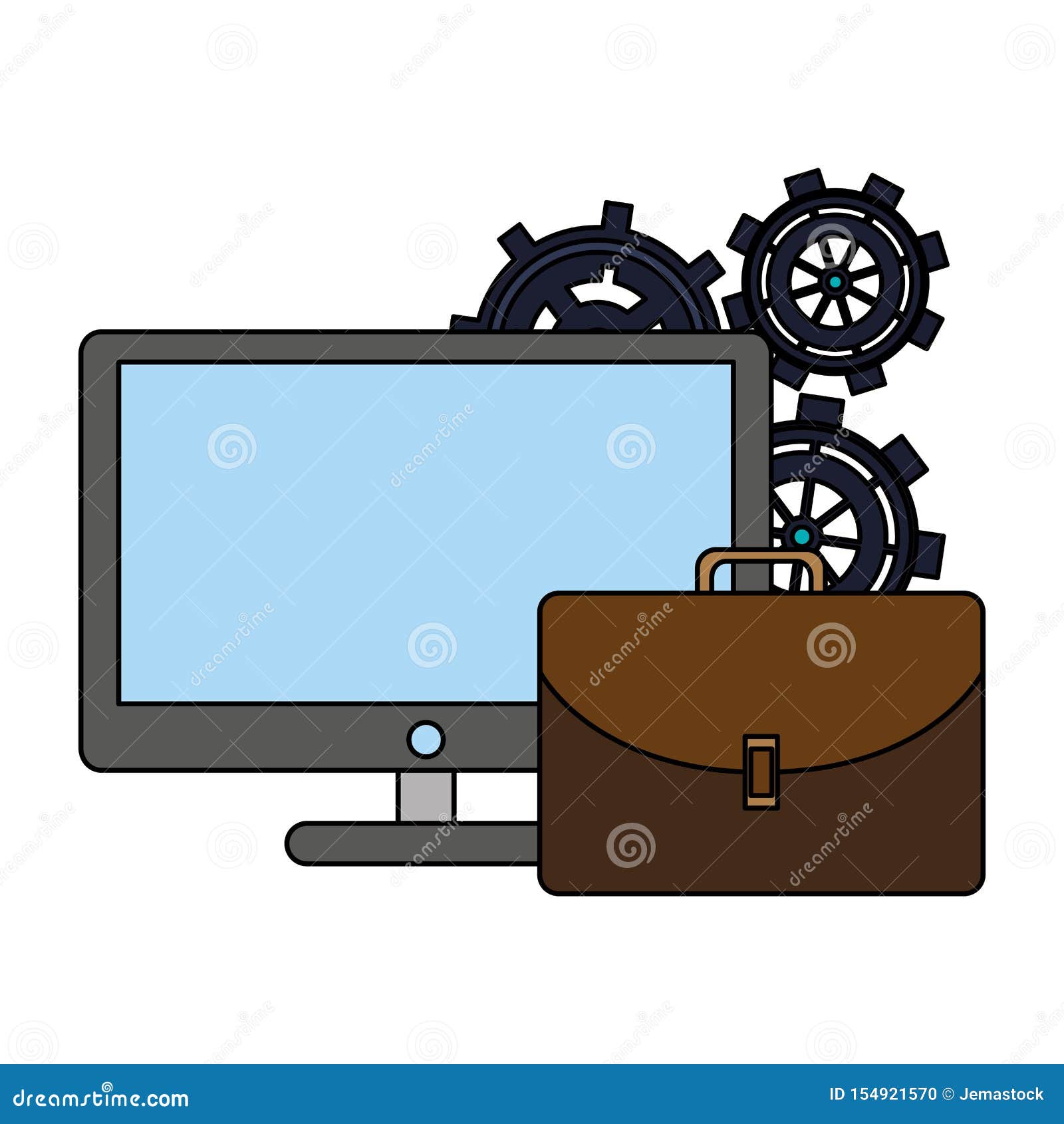 Technology Digital Modern Hardware Cartoon Stock Vector - Illustration ...