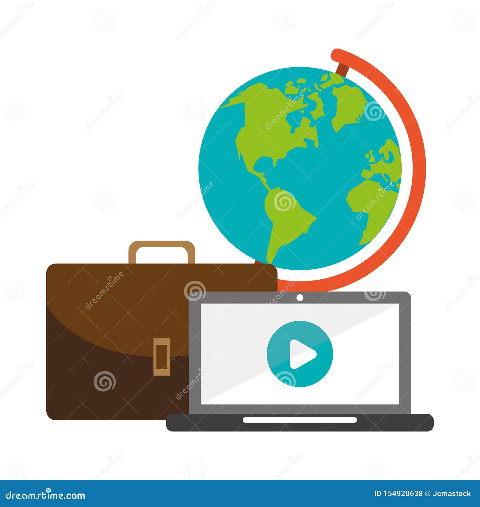 Technology Digital Modern Hardware Cartoon Stock Vector - Illustration ...