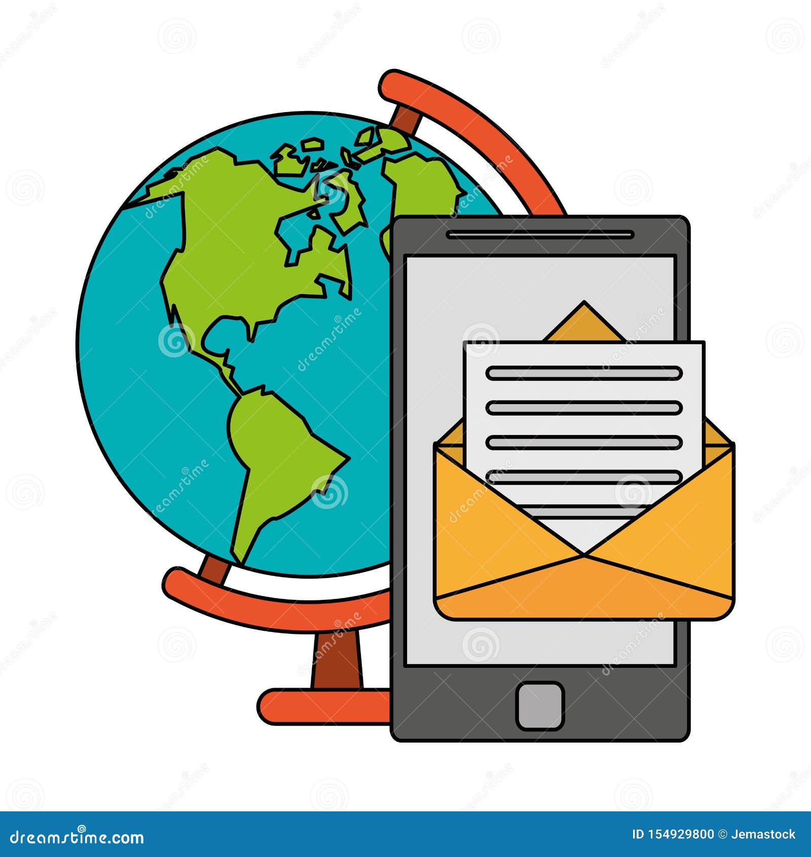 Technology Digital Modern Hardware Cartoon Stock Vector - Illustration ...