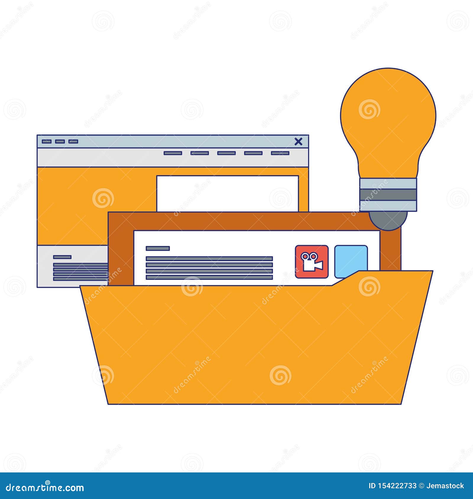 Technology Digital Online Modern Cartoon Stock Vector - Illustration of ...