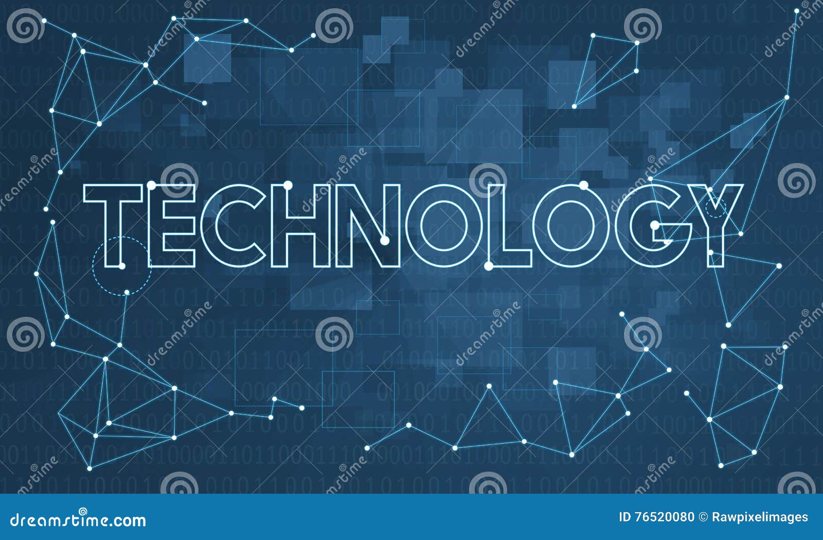 Technology Digital Tech Wifi Computer Concept Stock Illustration ...