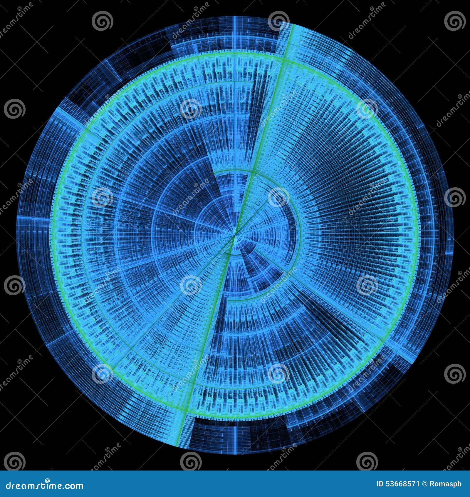 Technology discs stock image. Image of dynamic, composition - 53668571