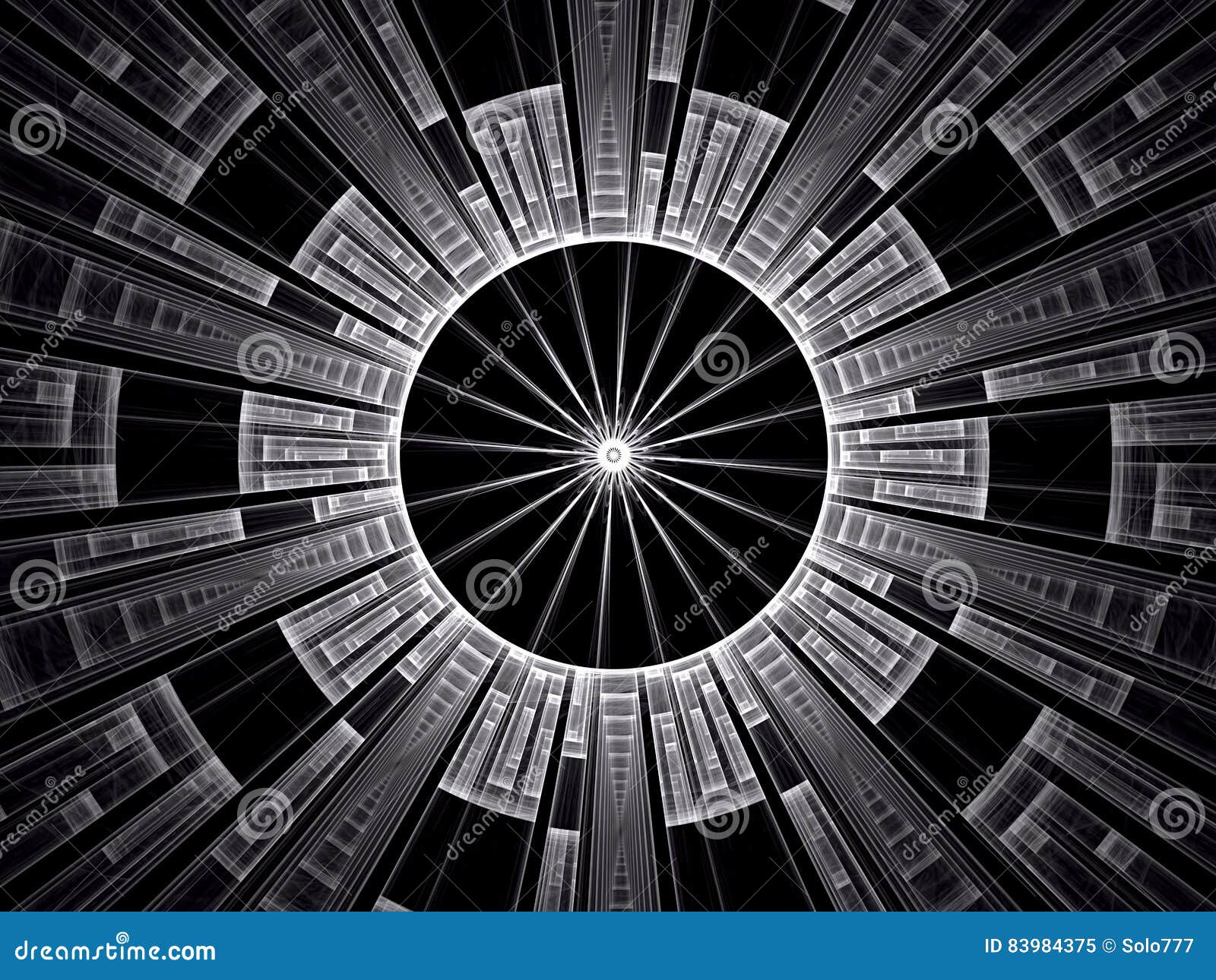 Technology Disk - Abstract Digitally Generated Image Stock Illustration ...