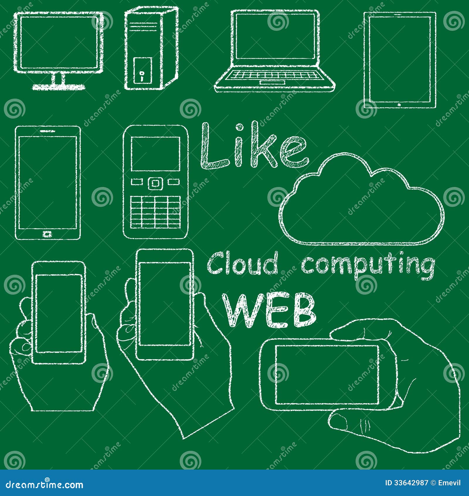 Technology doodle texture stock vector. Illustration of board - 33642987