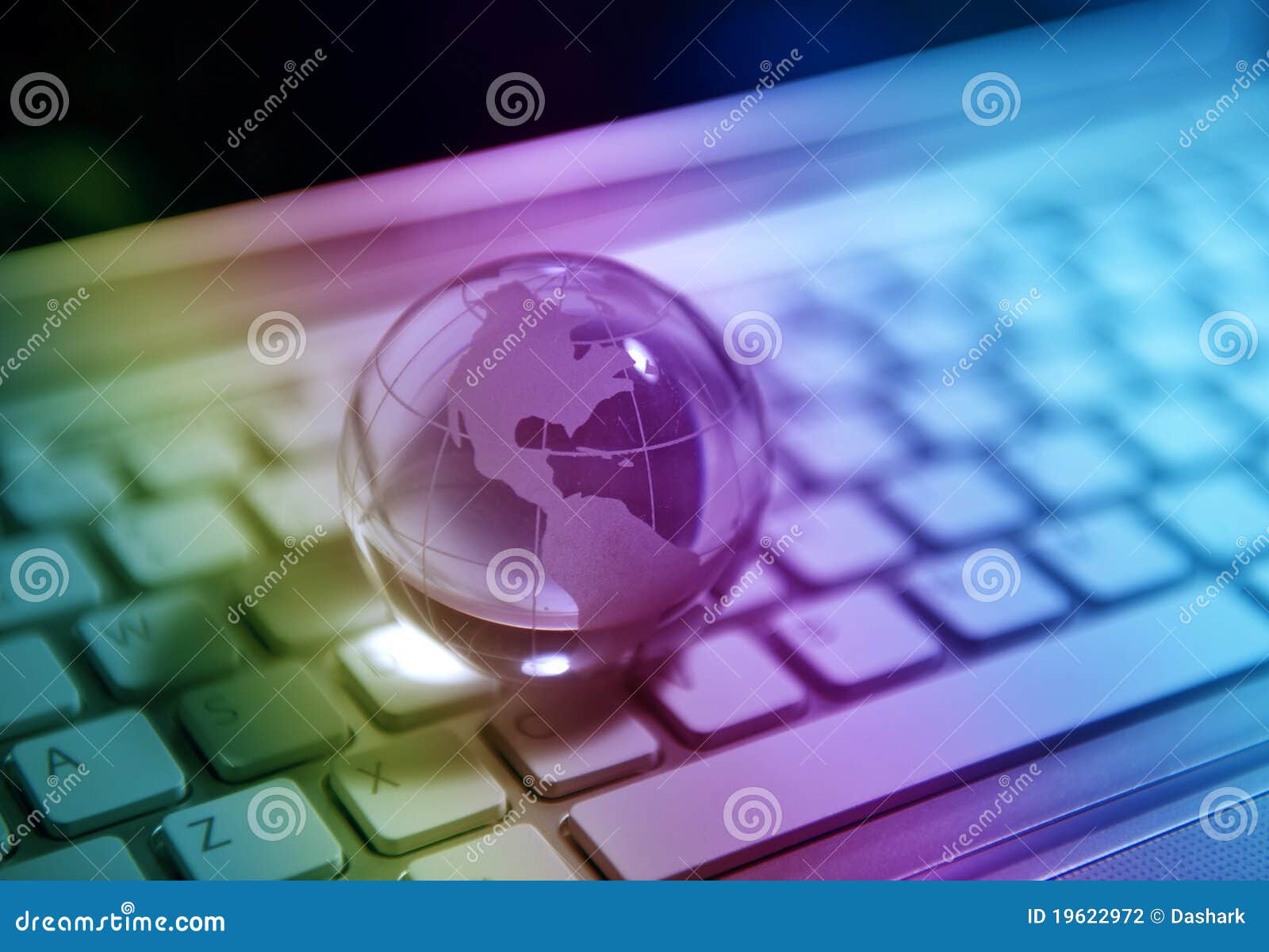 Technology earth globe stock photo. Image of emitting - 19622972
