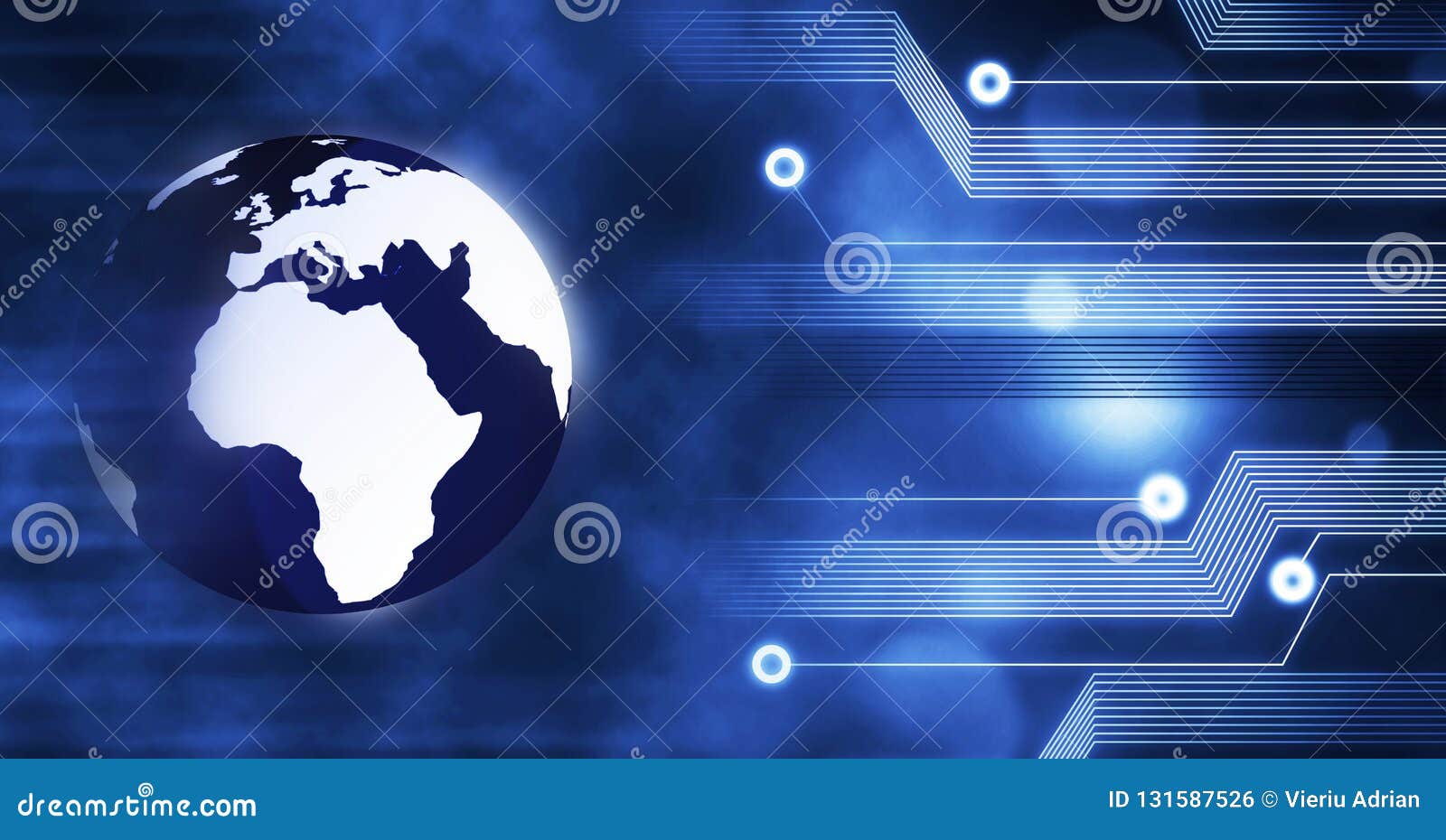 Technology,Earth Globe Connected Innovation with Ideas and Concepts ...