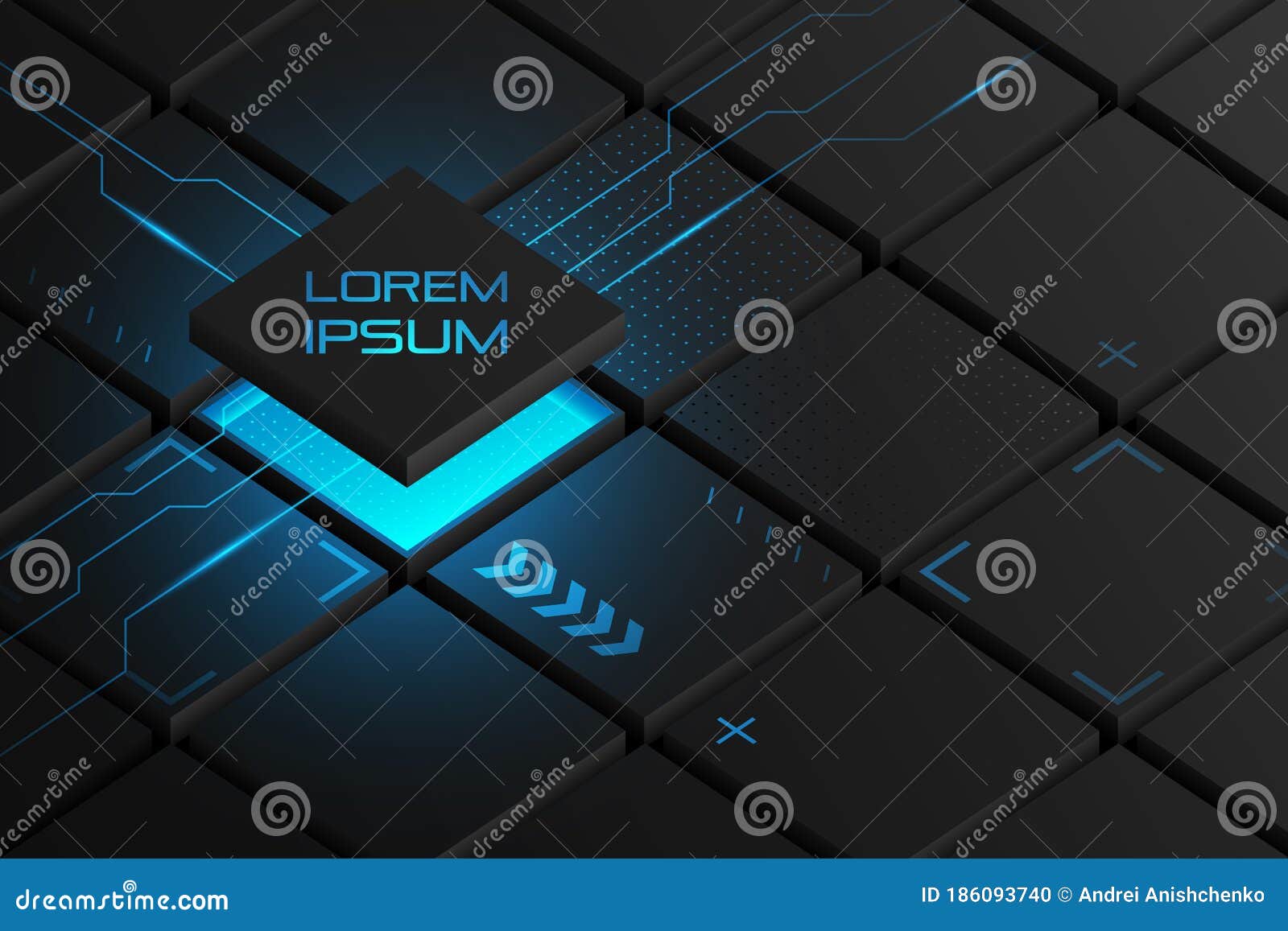 Micro Chip Neuron Technology Concept Stock Illustrations – 168 Micro ...