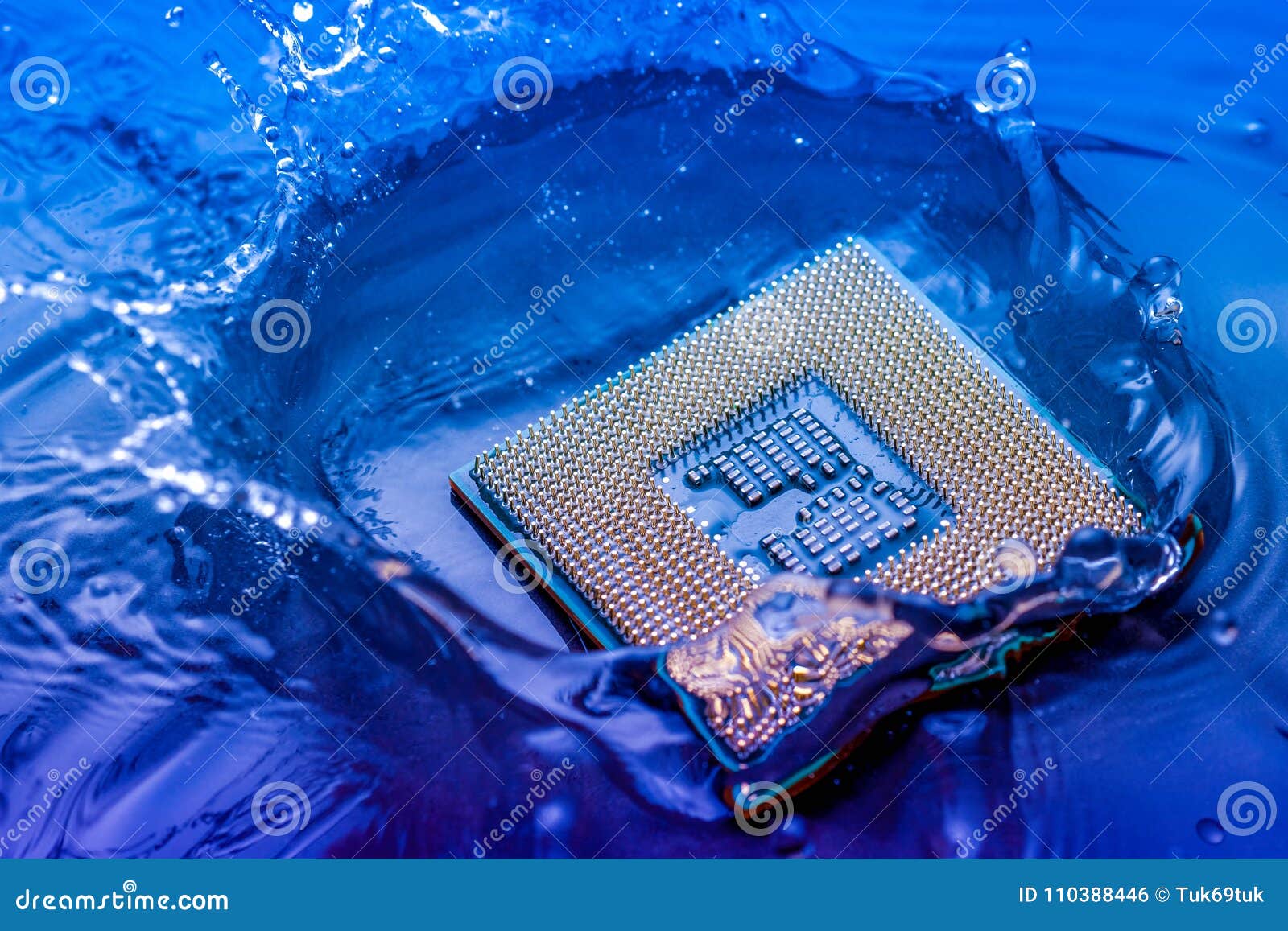 Technology Electronic Concept. Cpu Ram Computer Fall into Stock Photo ...