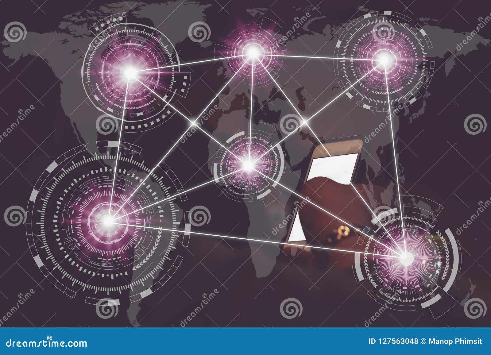 Technology Element Internet Communication Stock Illustration ...