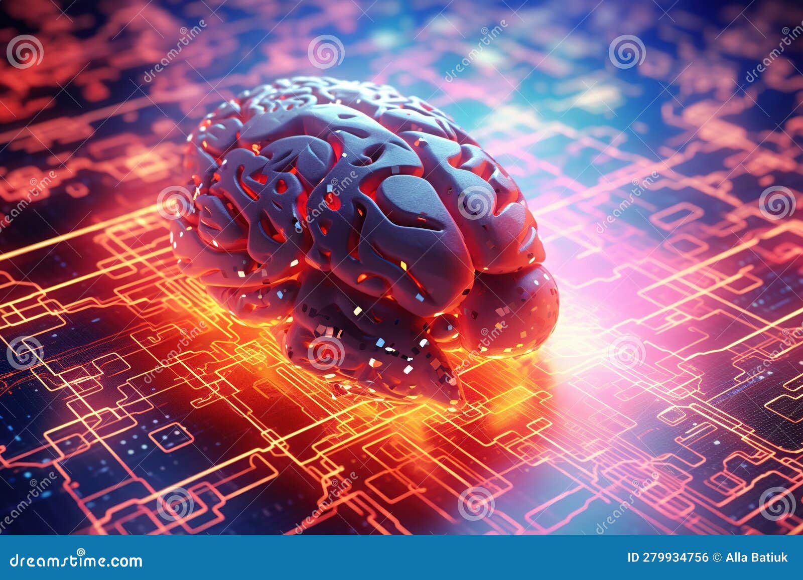 Technology and Engineering Concept. Artificial Intelligence, AI ...