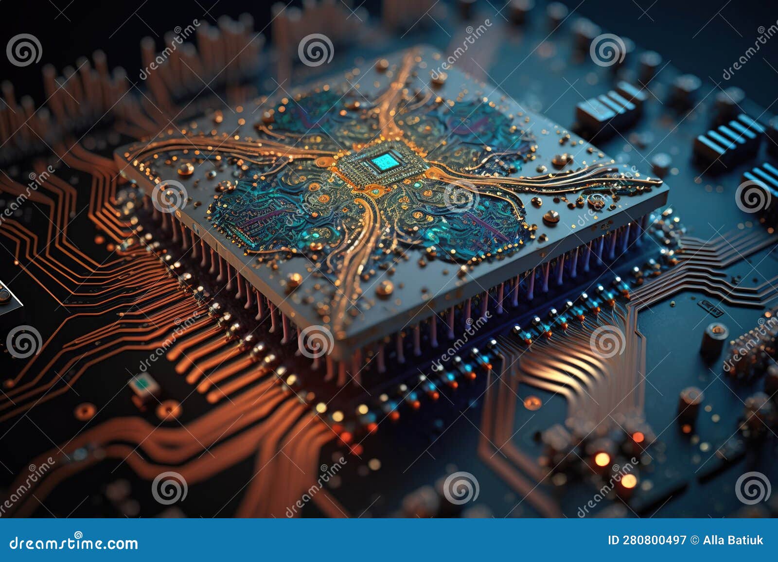 Technology and Engineering Concept. Artificial Intelligence, AI, Machine Learning, Big Data ...