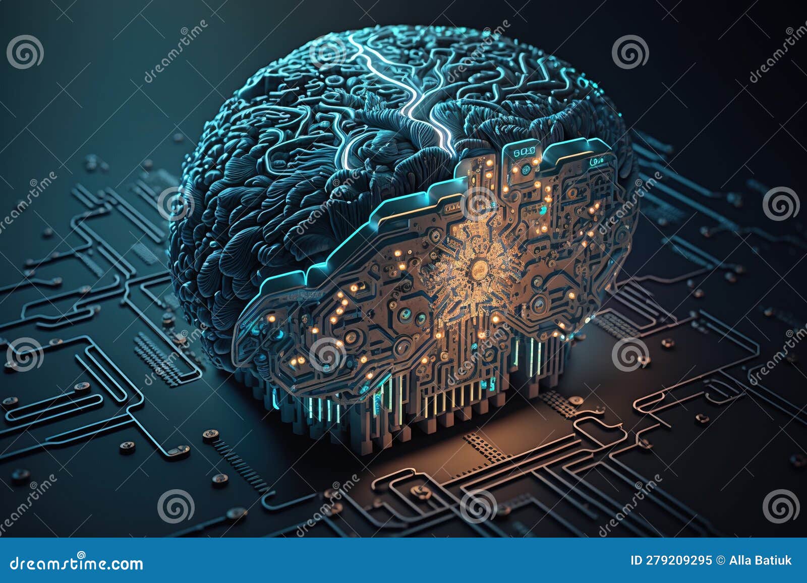 Technology and Engineering Concept. Artificial Intelligence, AI ...