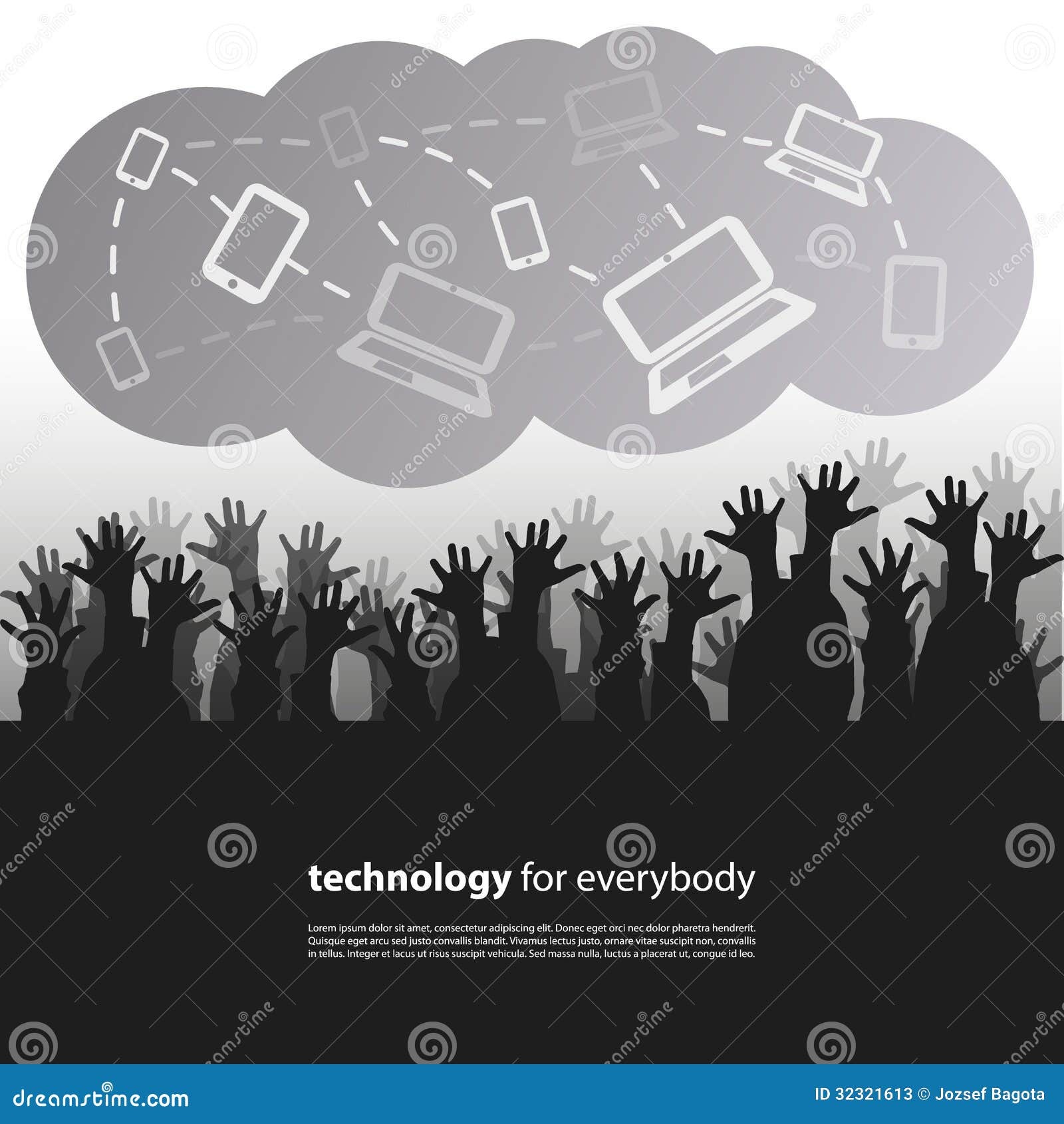 Technology for Everybody - Design Concept Stock Vector - Illustration ...