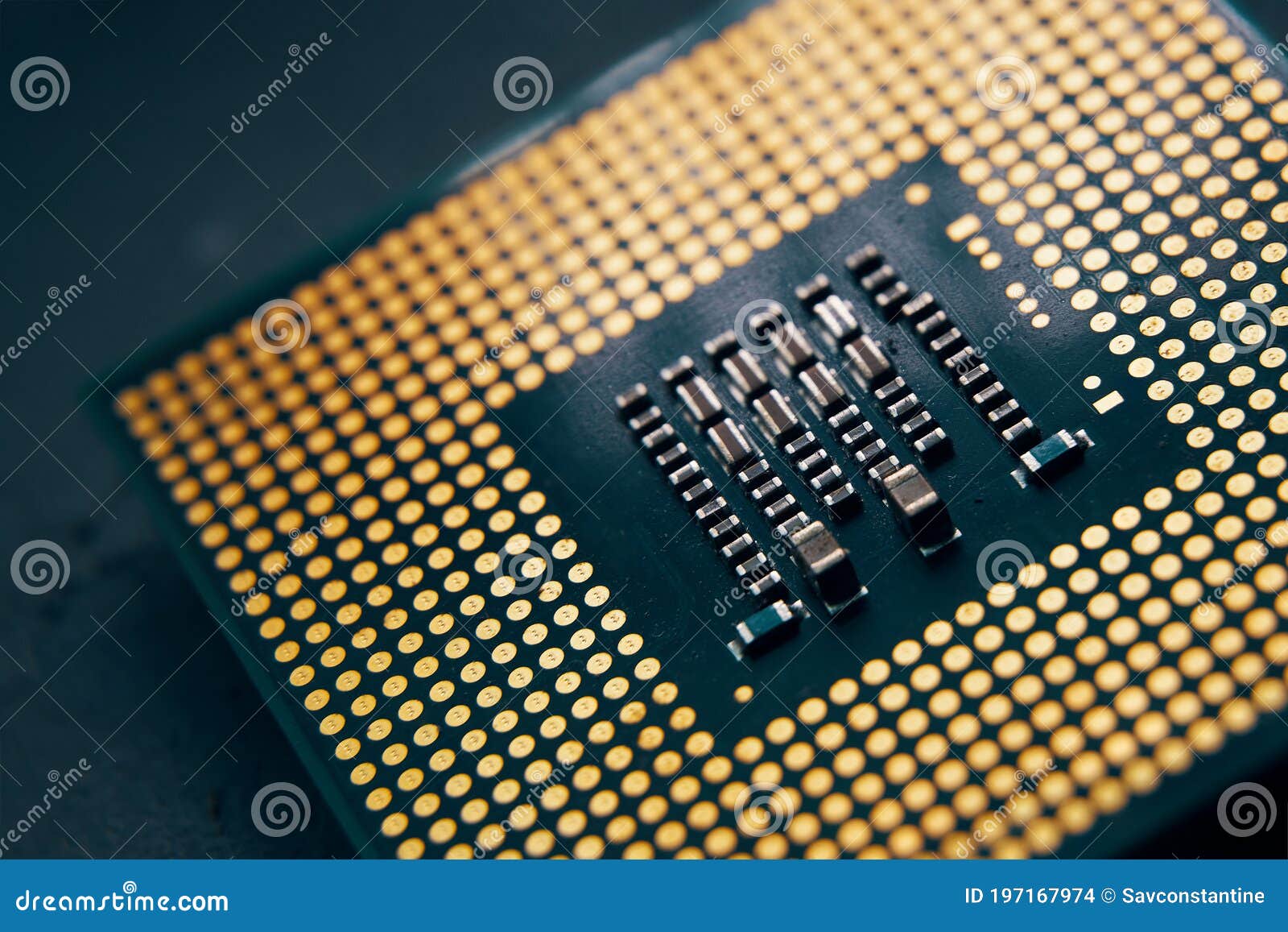 CPU Chip Computer Processor Stock Photo - Image of micro, silicon ...
