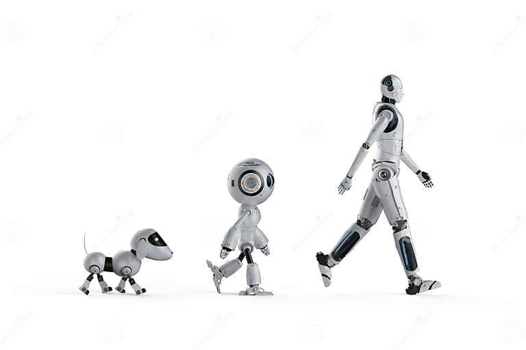 Technology Evolution Concept Stock Illustration - Illustration of evolution, android: 142837041