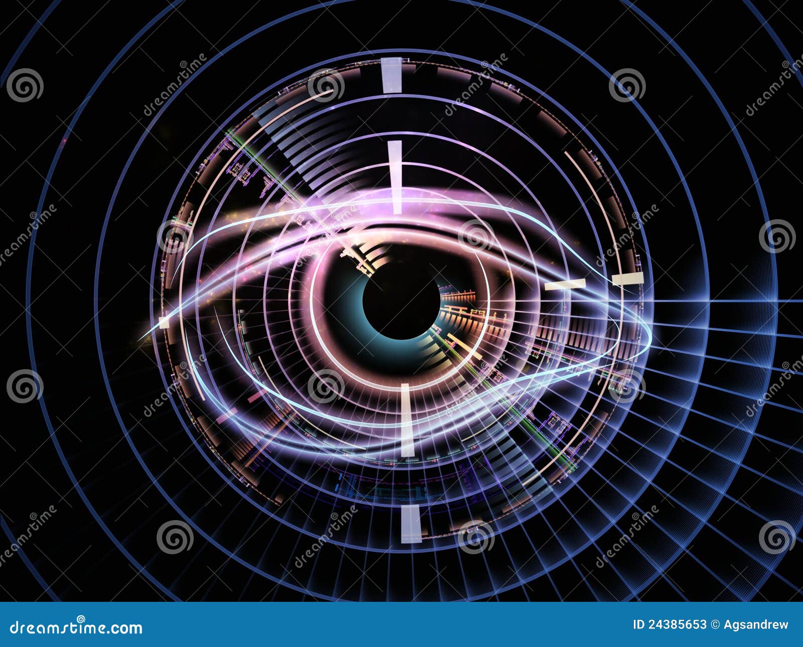 Technology eye stock illustration. Illustration of design - 24385653