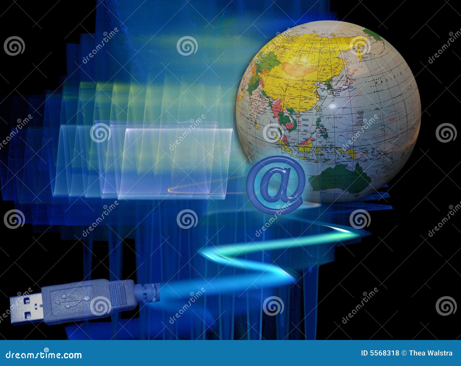 Fast World Business Pace Vector Illustration | CartoonDealer.com #55060390