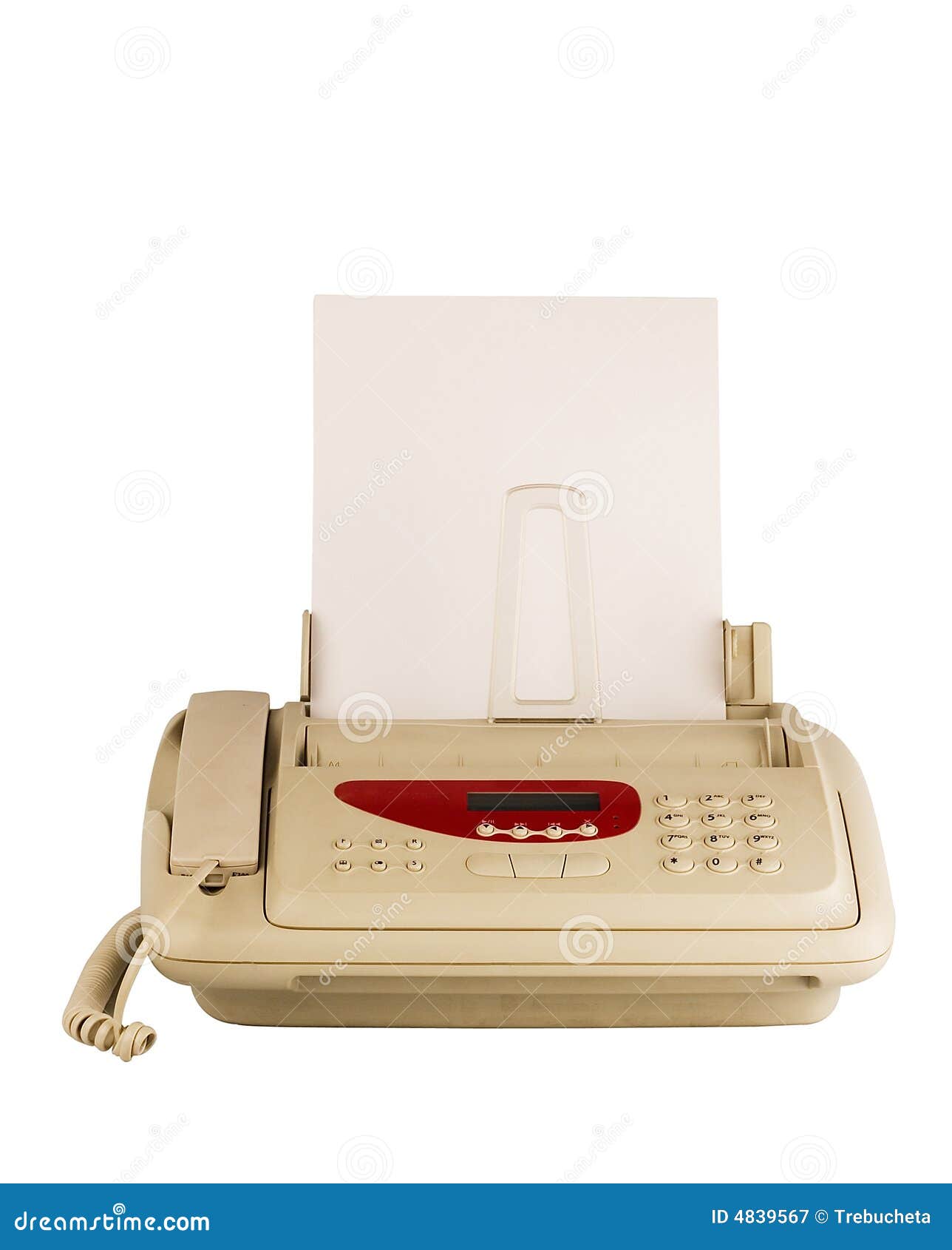 Technology fax machine stock image. Image of incoming - 4839567