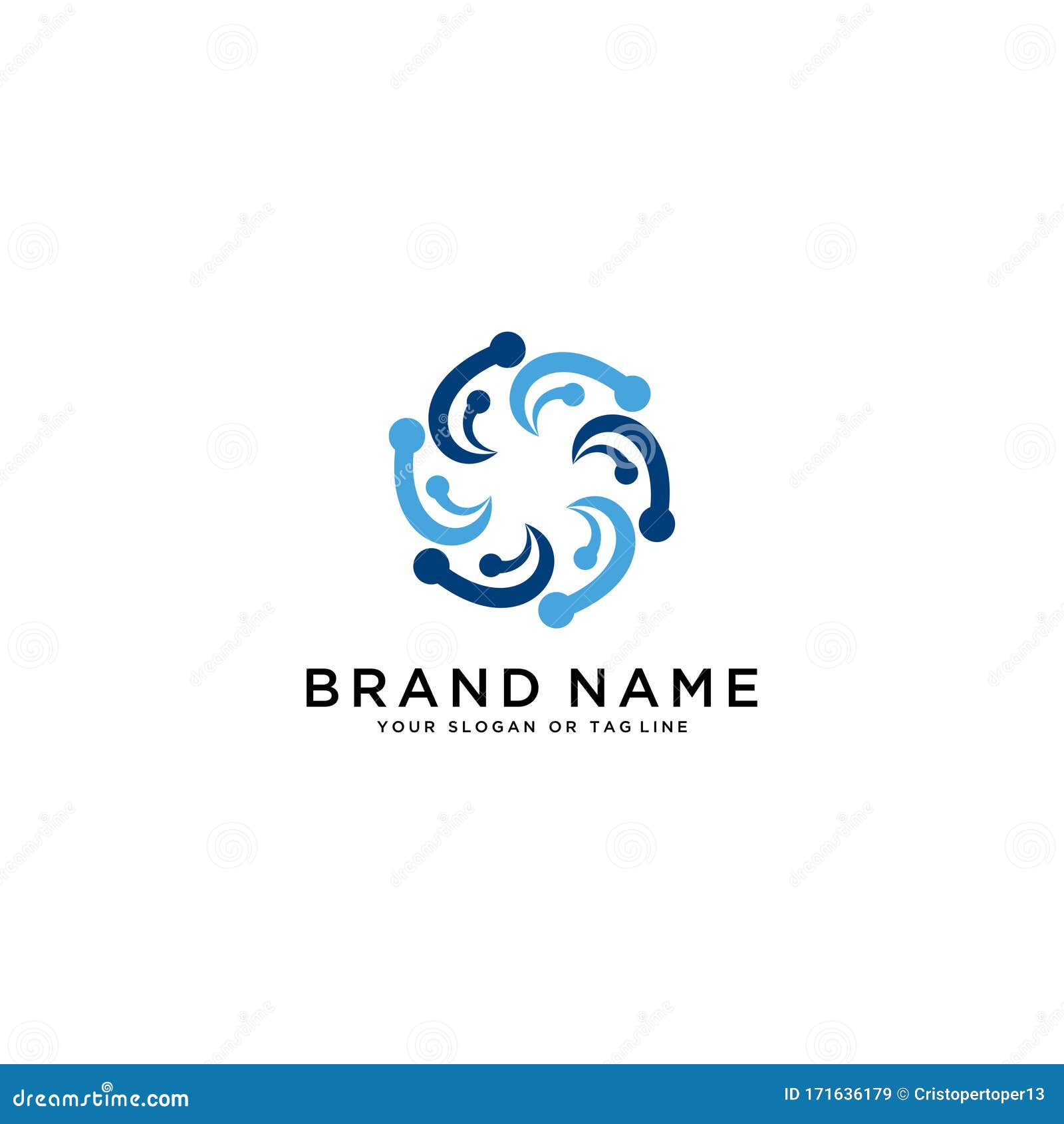 Technology Flower Logo Design Vector Stock Vector - Illustration of ...